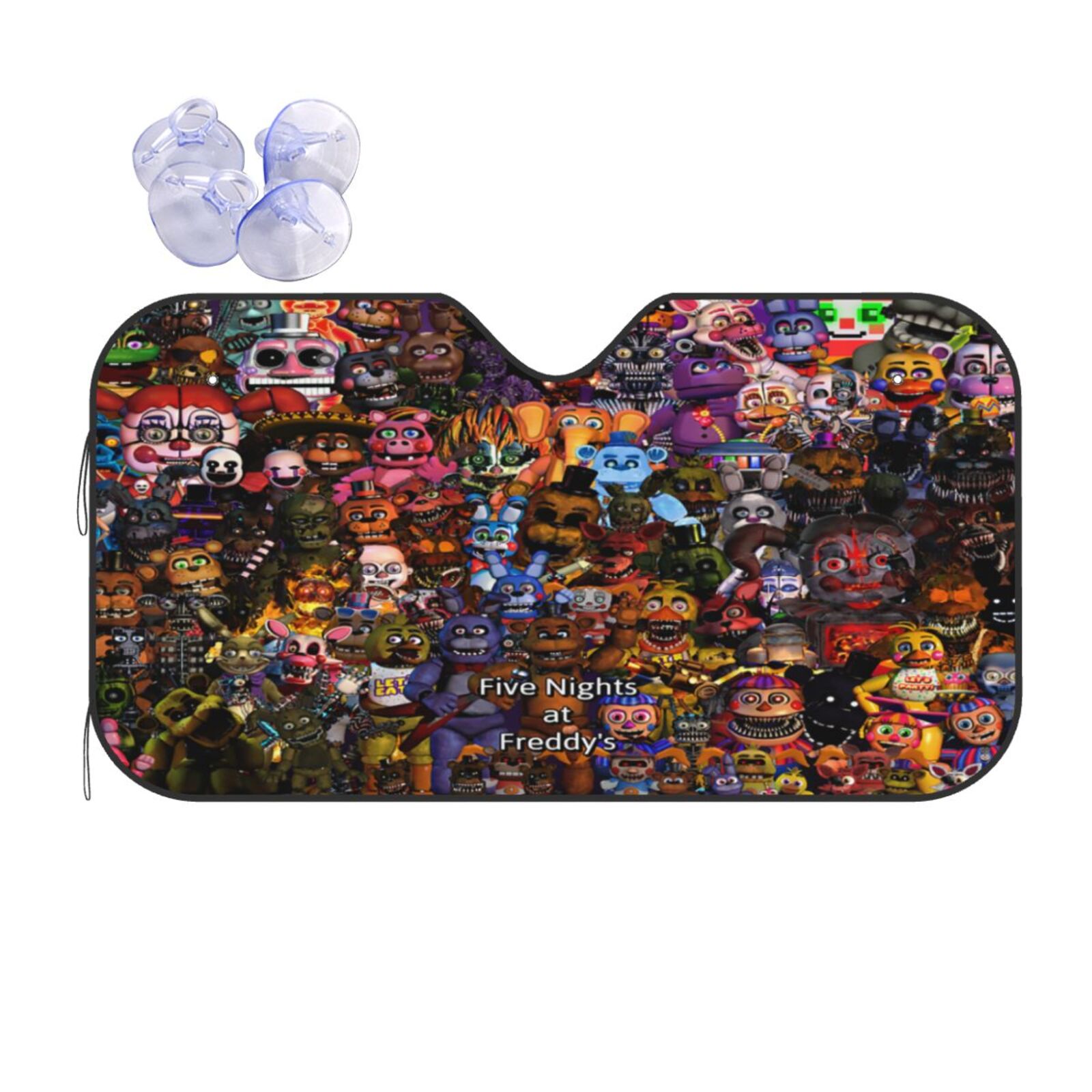 FNAF Five Night At Freddy Cartoon Car Windshield Sunshade Foldable Keep ...
