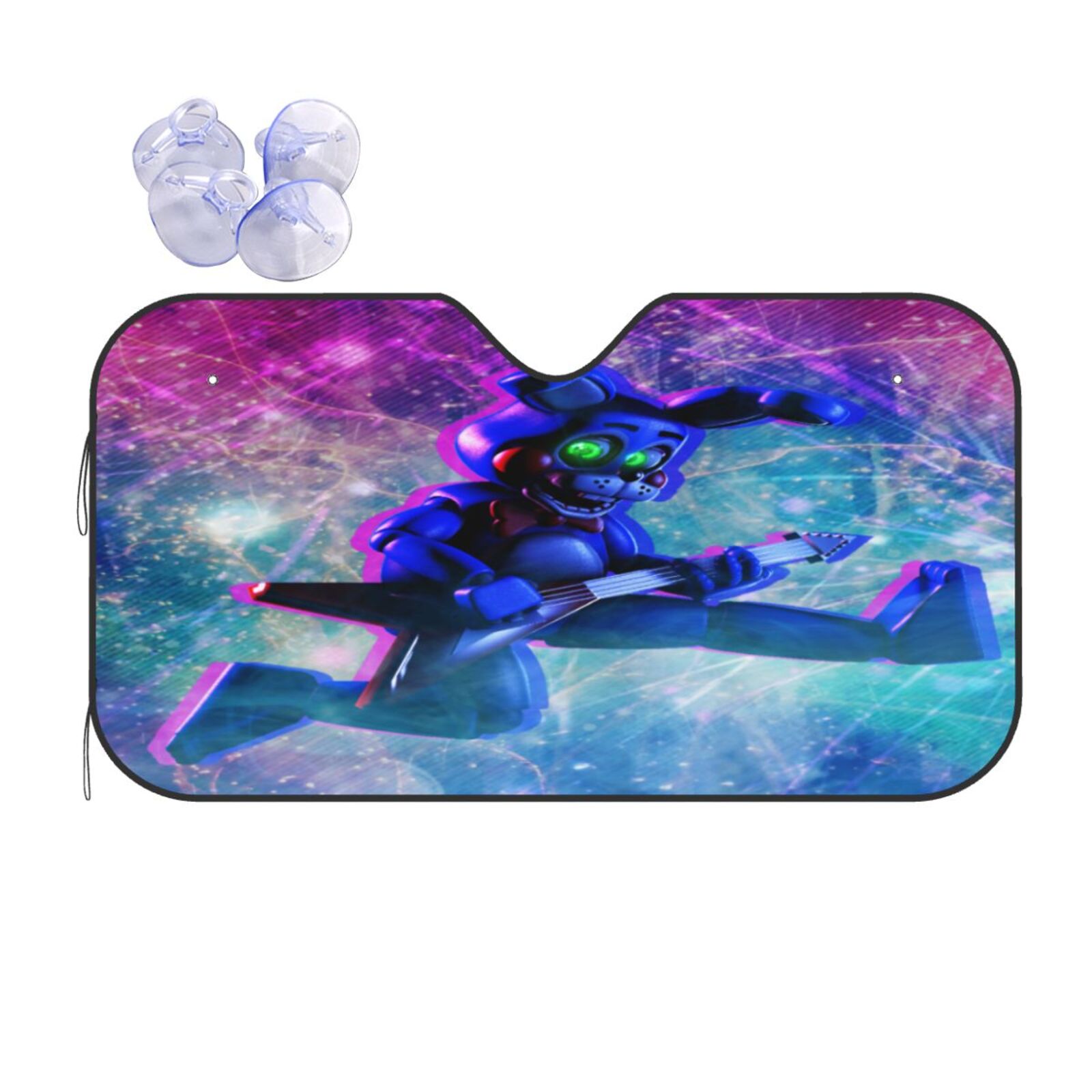 FNAF Five Night At Freddy Cartoon Car Windshield Sunshade Foldable Keep ...