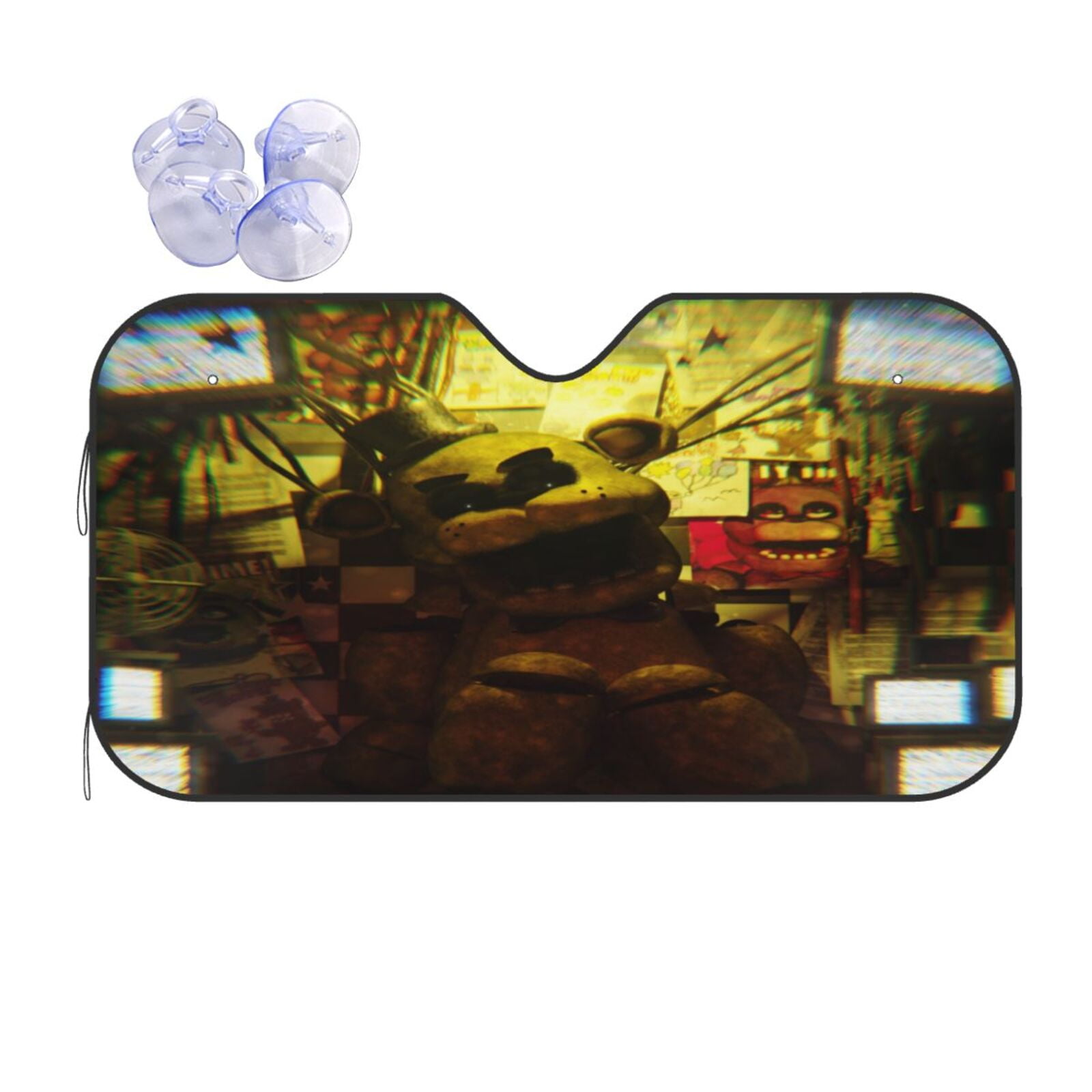 FNAF Five Night At Freddy Cartoon Car Windshield Sunshade Foldable Keep ...