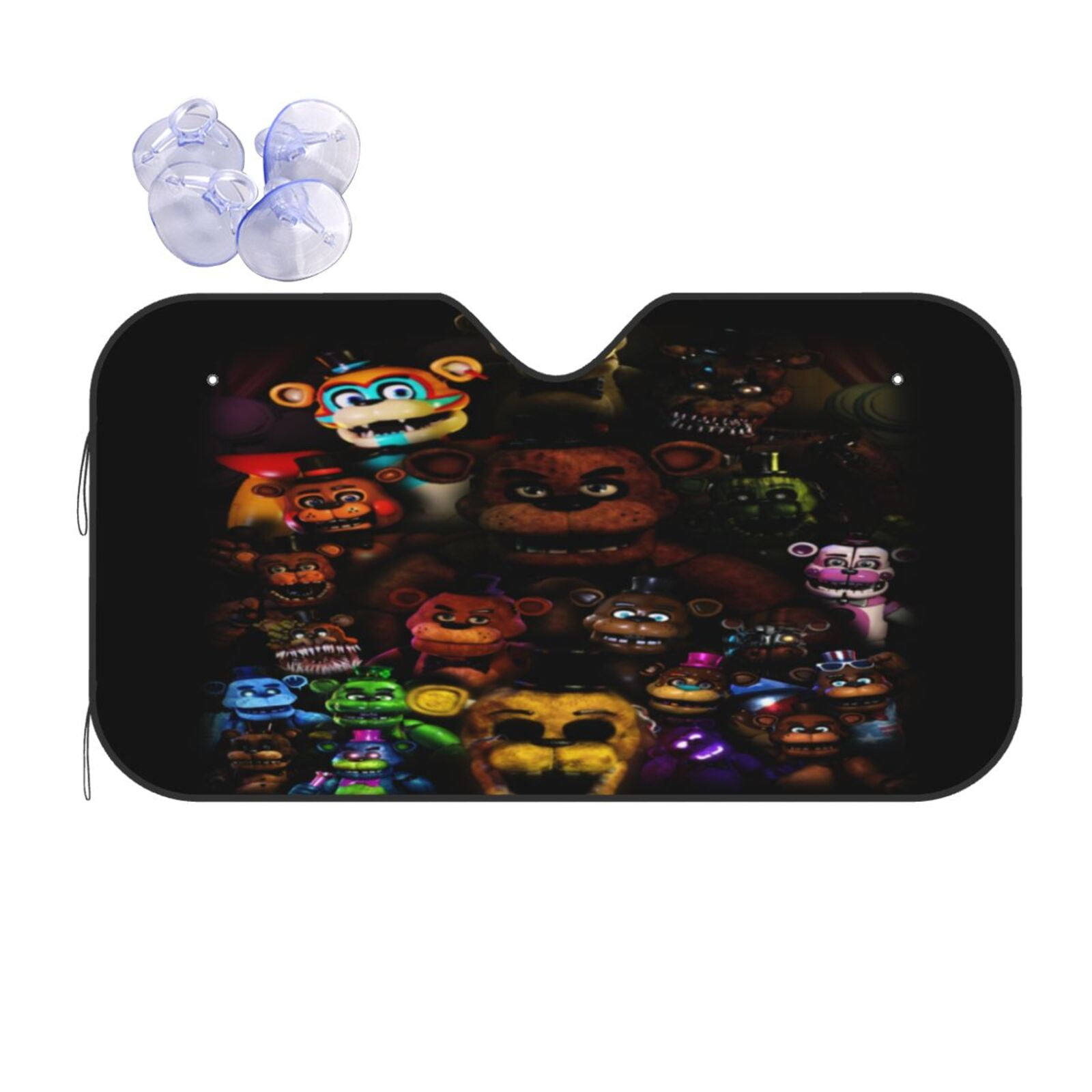 FNAF Five Night At Freddy Cartoon Car Windshield Sunshade Foldable Keep ...