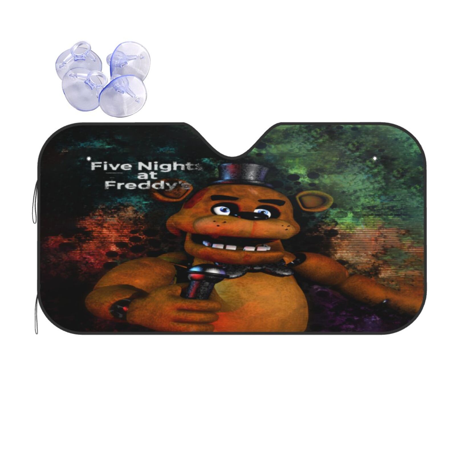 FNAF Five Night At Freddy Cartoon Car Windshield Sunshade Foldable Keep ...