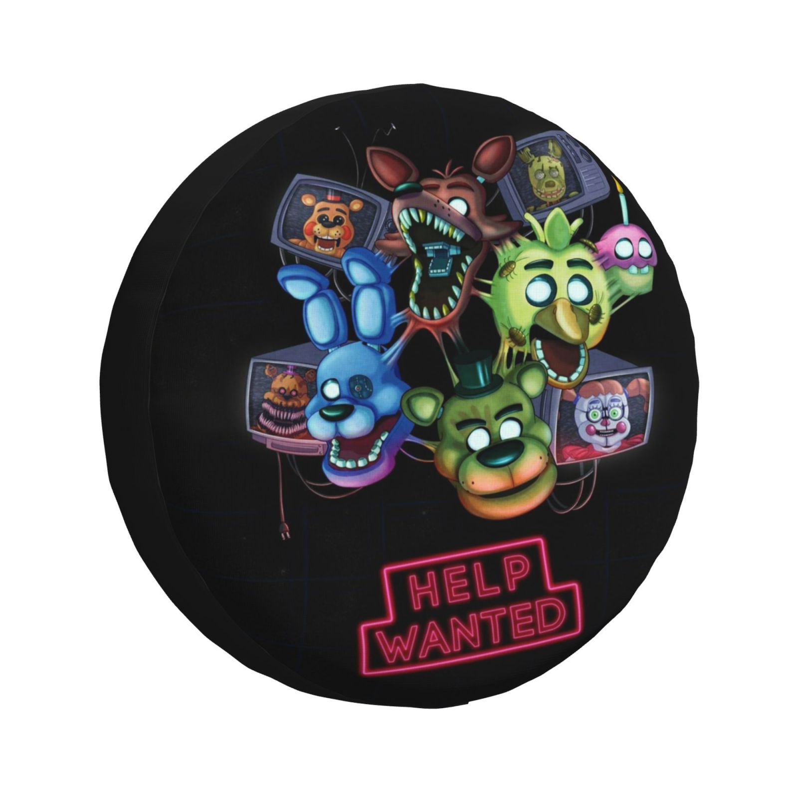 FNAF Five Night At Freddy Spare Tire Cover Waterproof Dust-Proof Tire ...