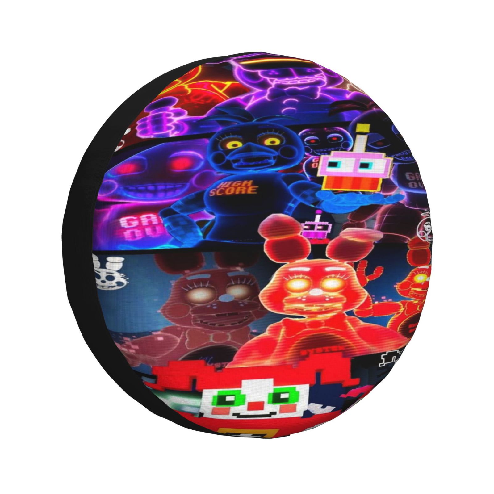FNAF Five Night At Freddy Spare Tire Cover Waterproof Dust-Proof Tire ...