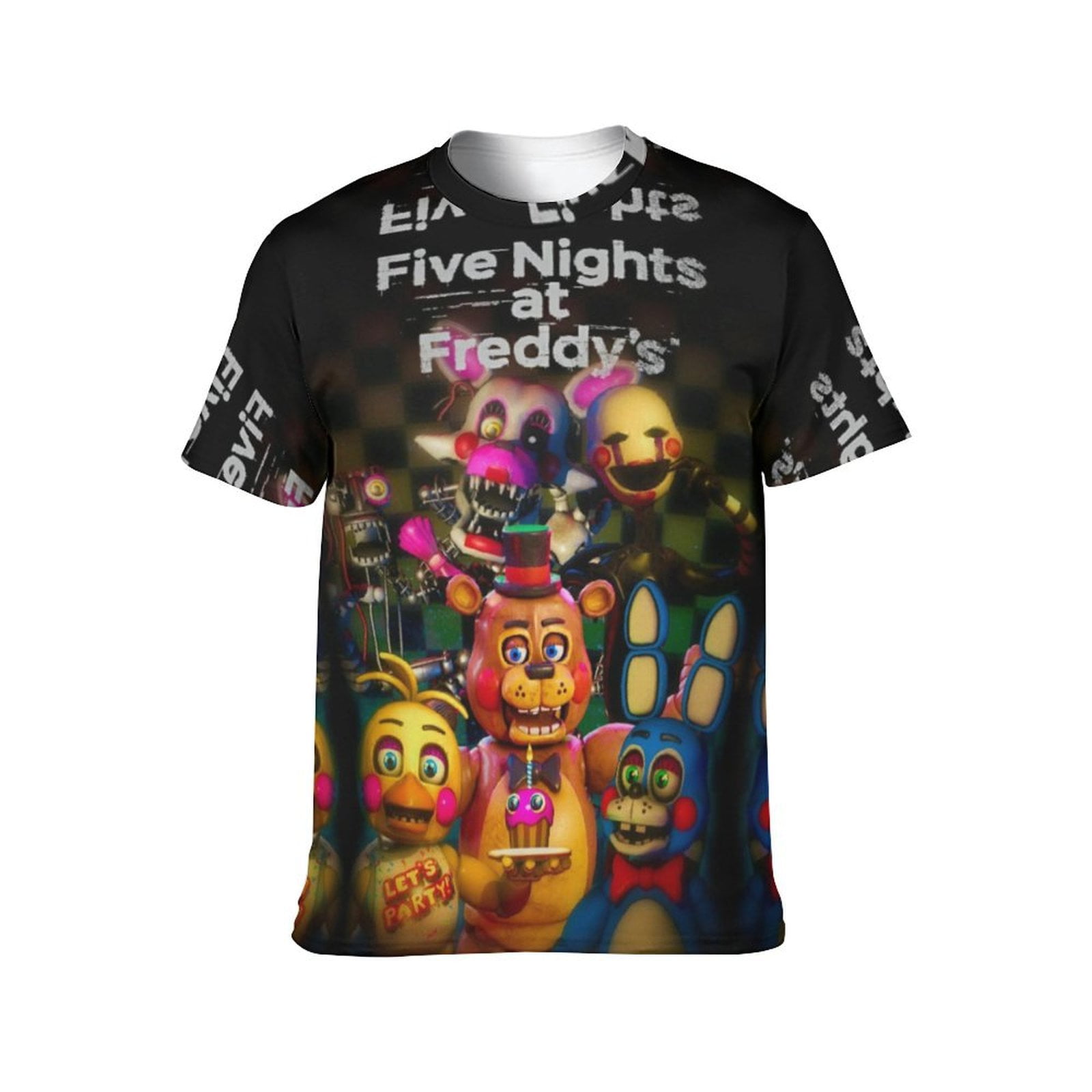 FNAF Five Nights at Freddy's Unisex Shirt Casual 3D Printed T-Shirts ...
