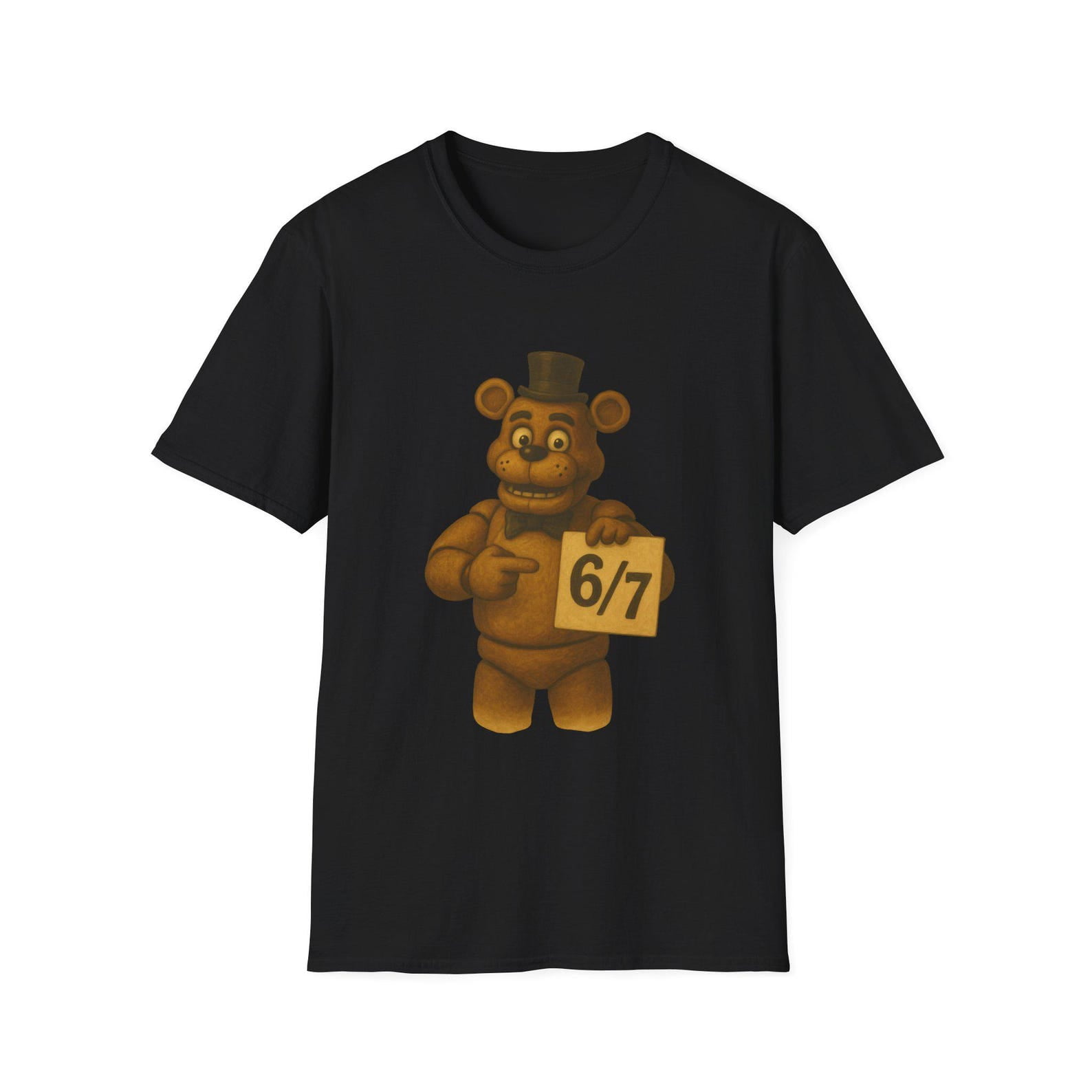 FNAF Freddy 6-7 Horror Gamer T-Shirt, Five Nights at Freddy’s Tee ...