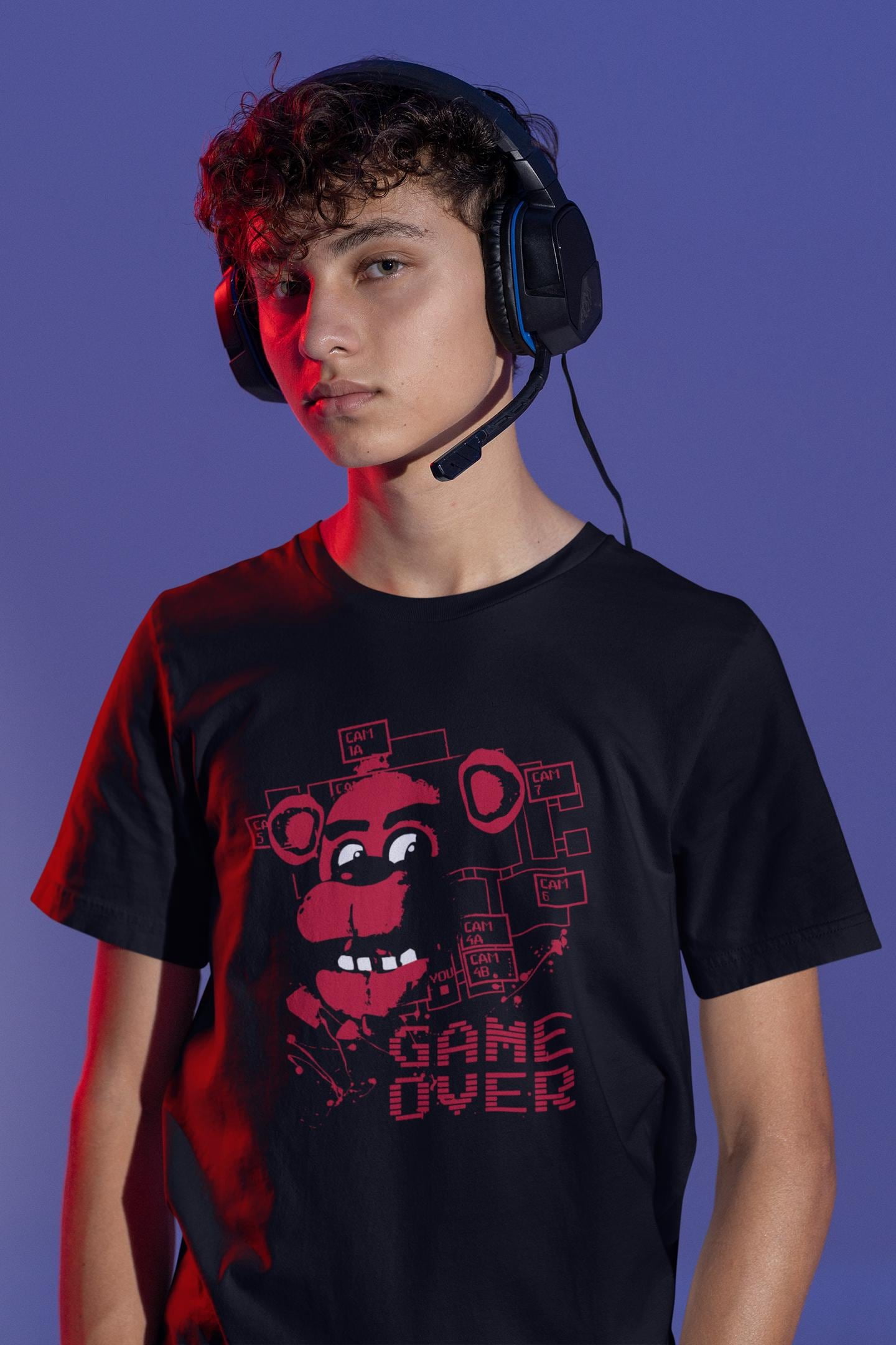 FNAF Game Over T-Shirt Gamer Gift for Men and Women - Walmart.com