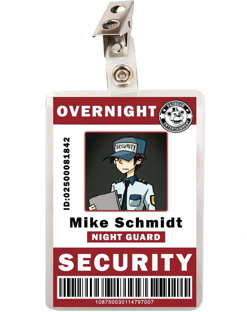 FNAF Mike Schmidt Security ID Badge - Walmart.com