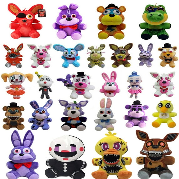 FNAF Plush Set: Freddy, Bonnie, Foxy – 18cm Cute Collectibles - Walmart.com