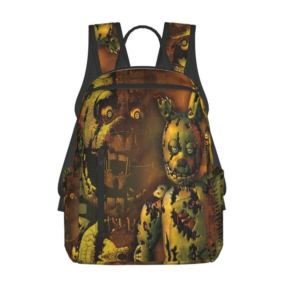 FNAF Spring Bonnie Backpacks Large Capacity Travel Backpack Laptop Bag ...