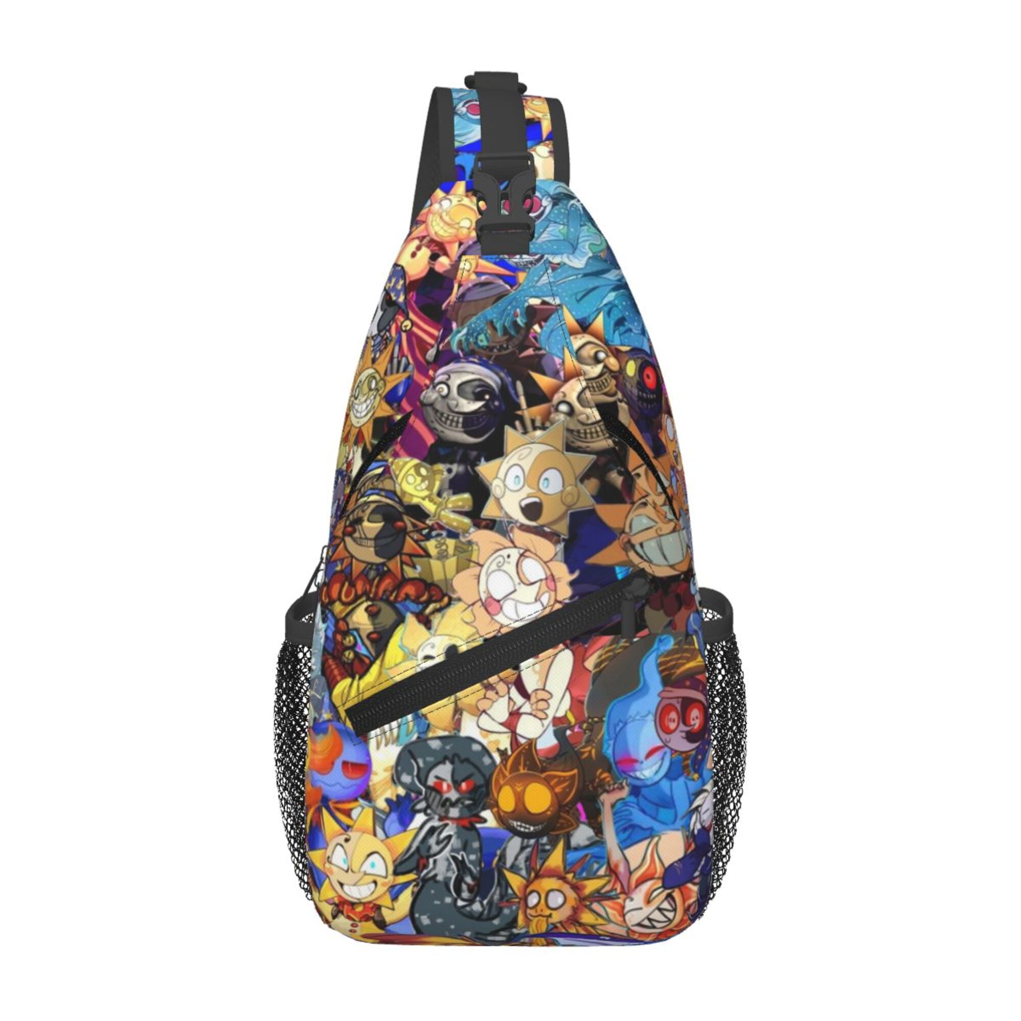 FNAF Sundrop and Moondrop Cross Chest Bag Diagonally Sling Bag ...