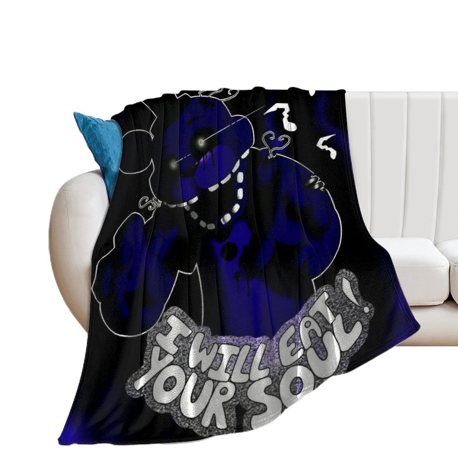 FNAF Throw Blanket Five Nights at Freddy Cute Flannel for Boys Girls ...