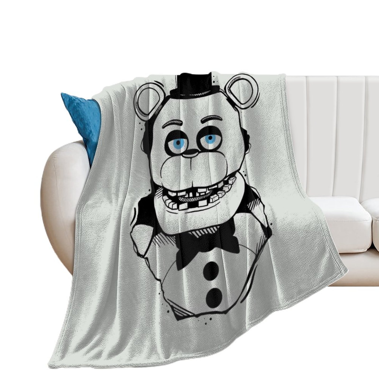 FNAF Throw Blanket Five Nights at Freddy Cute Flannel for Boys Girls ...