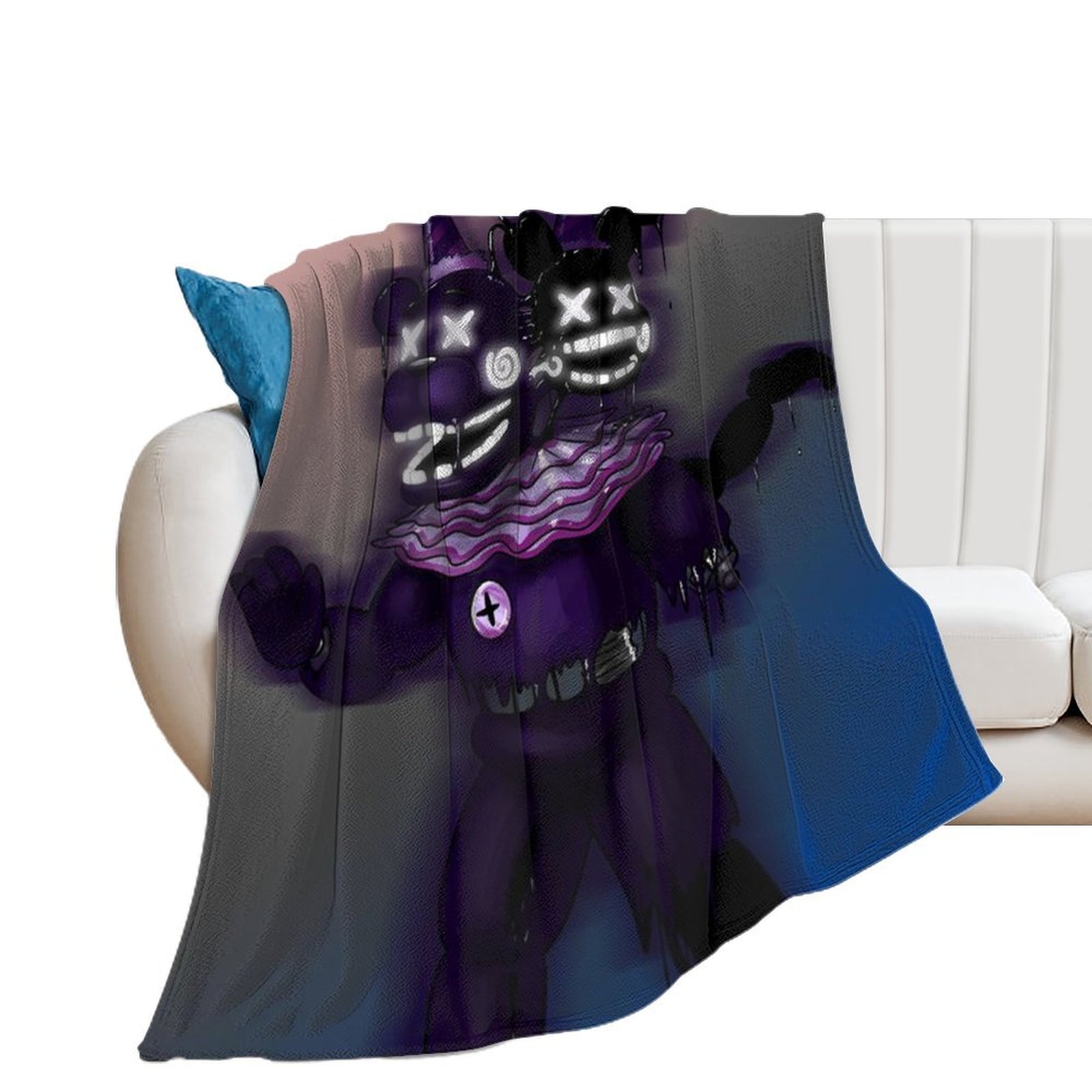 FNAF Throw Blanket Five Nights at Freddy Cute Flannel for Boys Girls ...