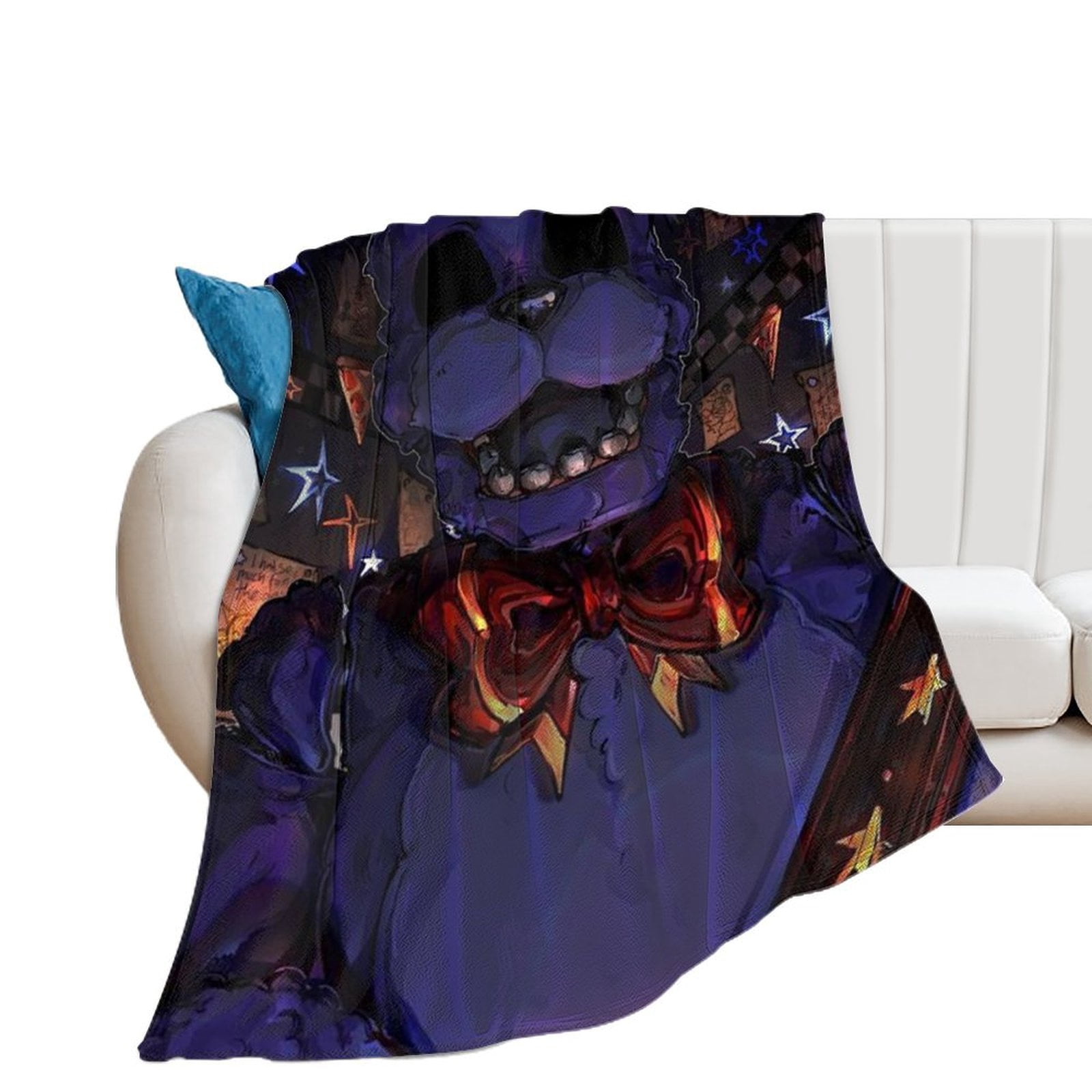 FNAF Throw Blanket Five Nights at Freddy Cute Flannel for Boys Girls ...