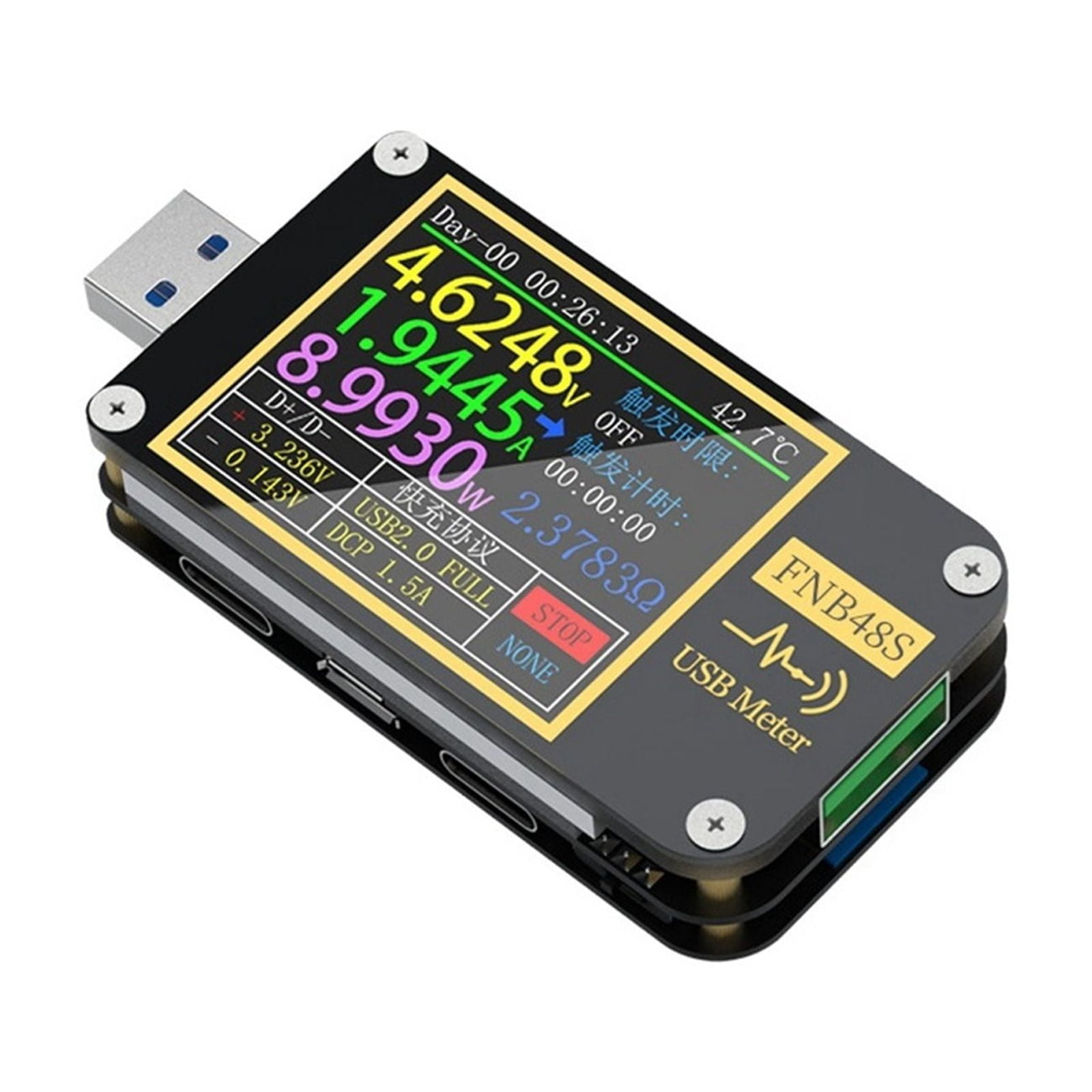 FNB48S USB Capacitance Voltage Tester Current Meter Monitor Power ...
