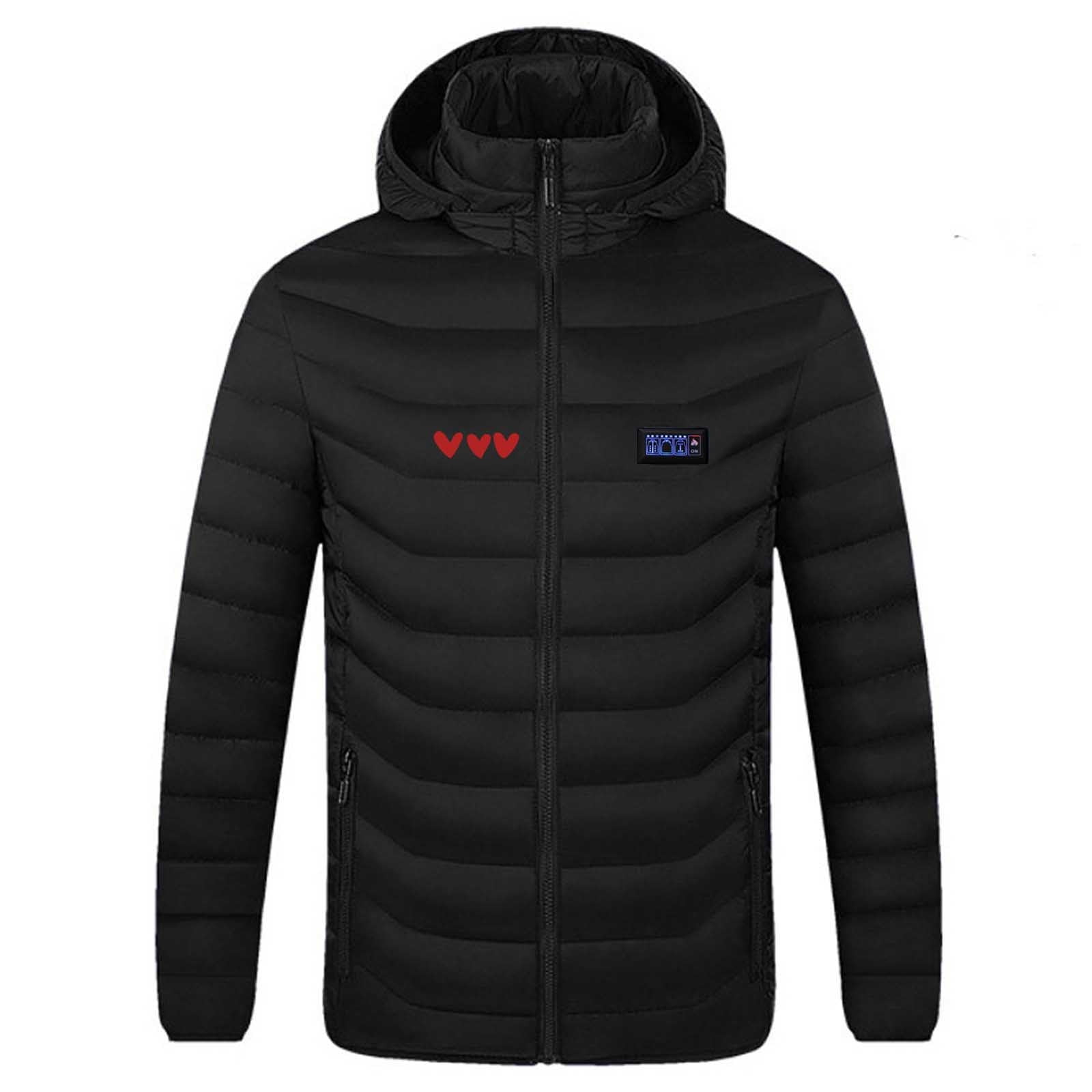 FNFHFY Heated Jacket for Men Women 21 Heating Zones Hooded Coat Jackets ...