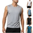 FNFYFH Big and Tall Mesh Tank Top Men Sleeveless Quick Dry Gym ...