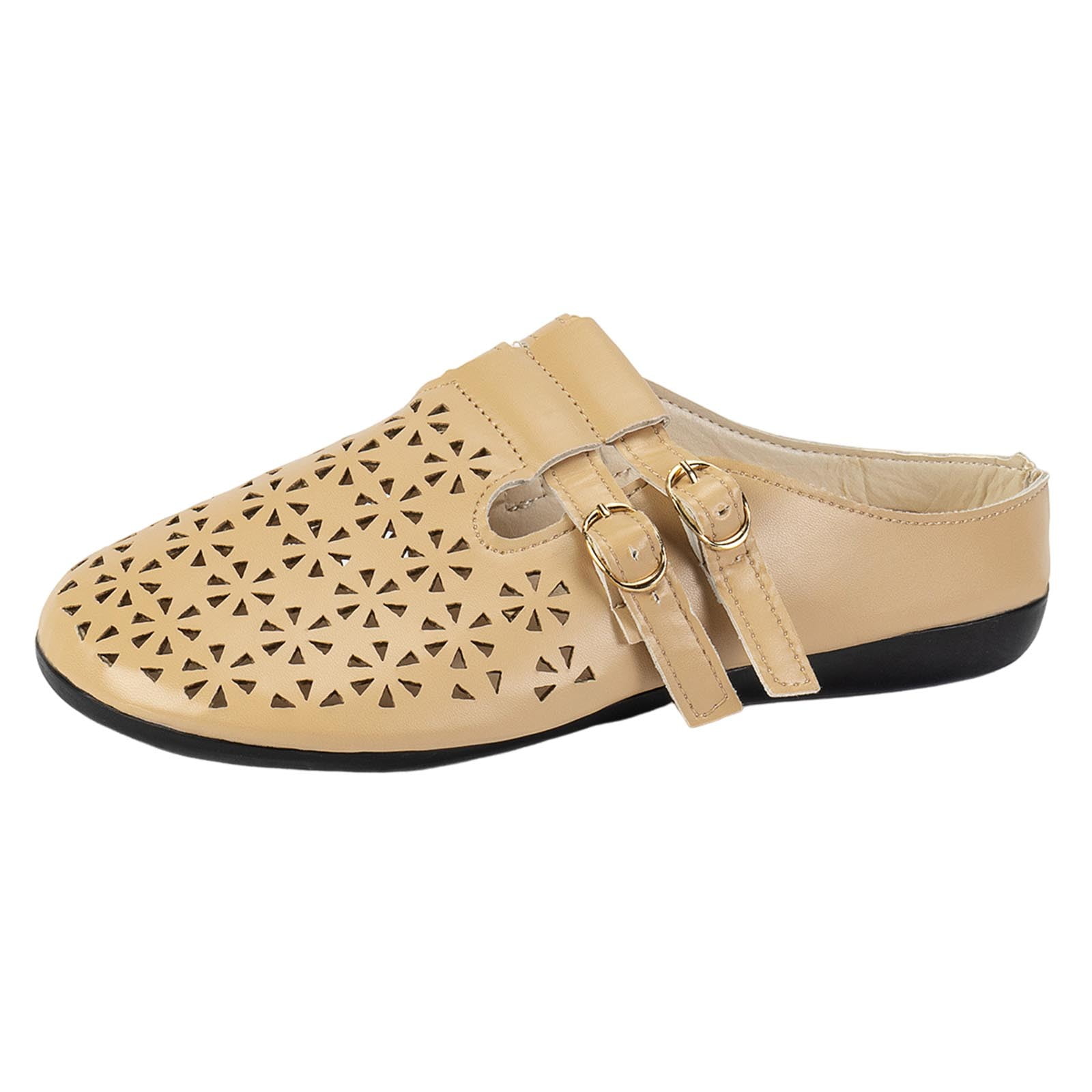 FNFYFH Closed Toe Mules Sandals for Women Casual Summer Hollow Out ...