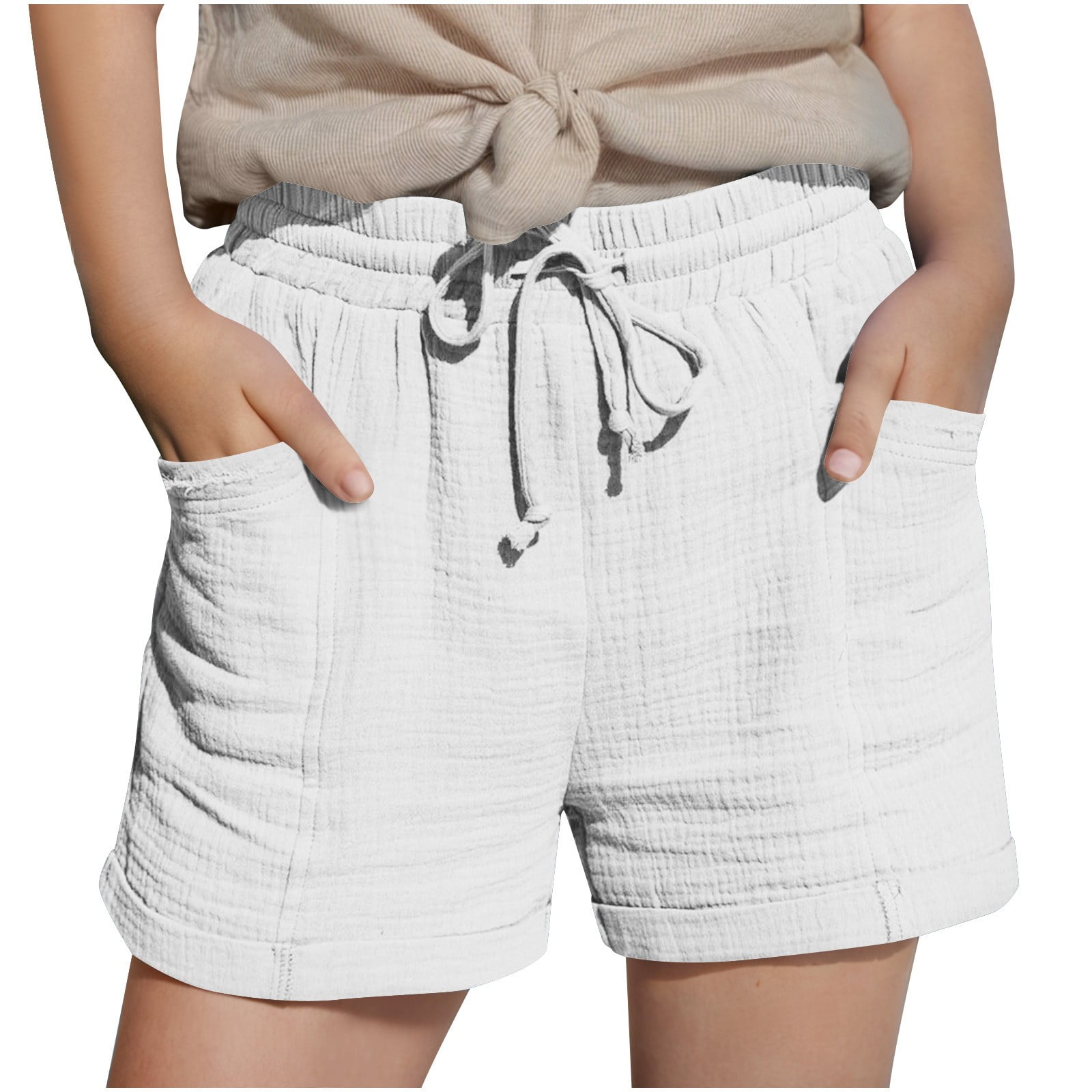 FNFYFH Color Block Girls Teaching Shorts - Walmart.com
