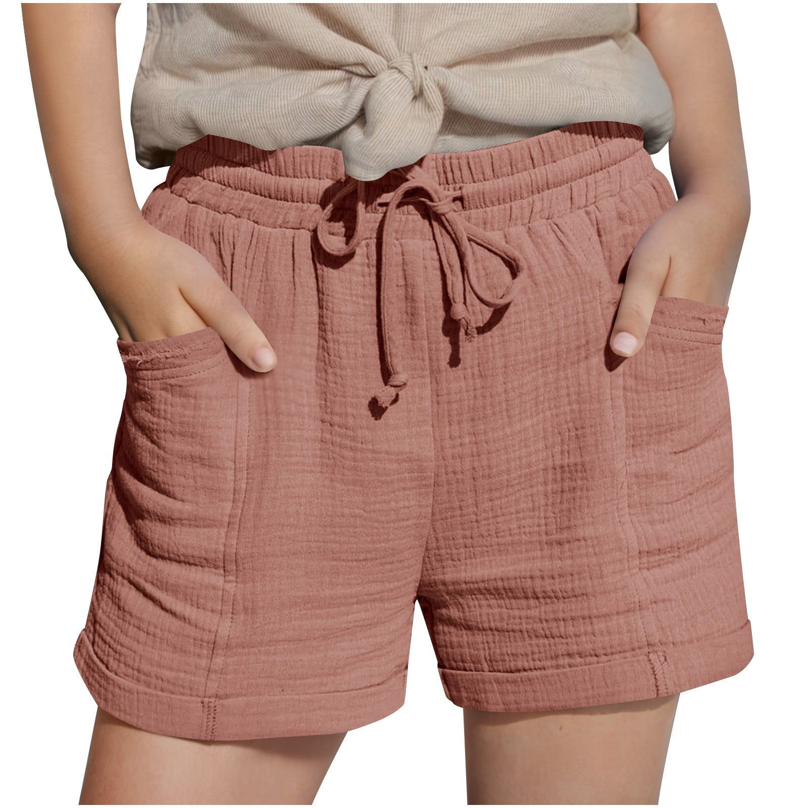 FNFYFH Color Block Girls Teaching Shorts - Walmart.com