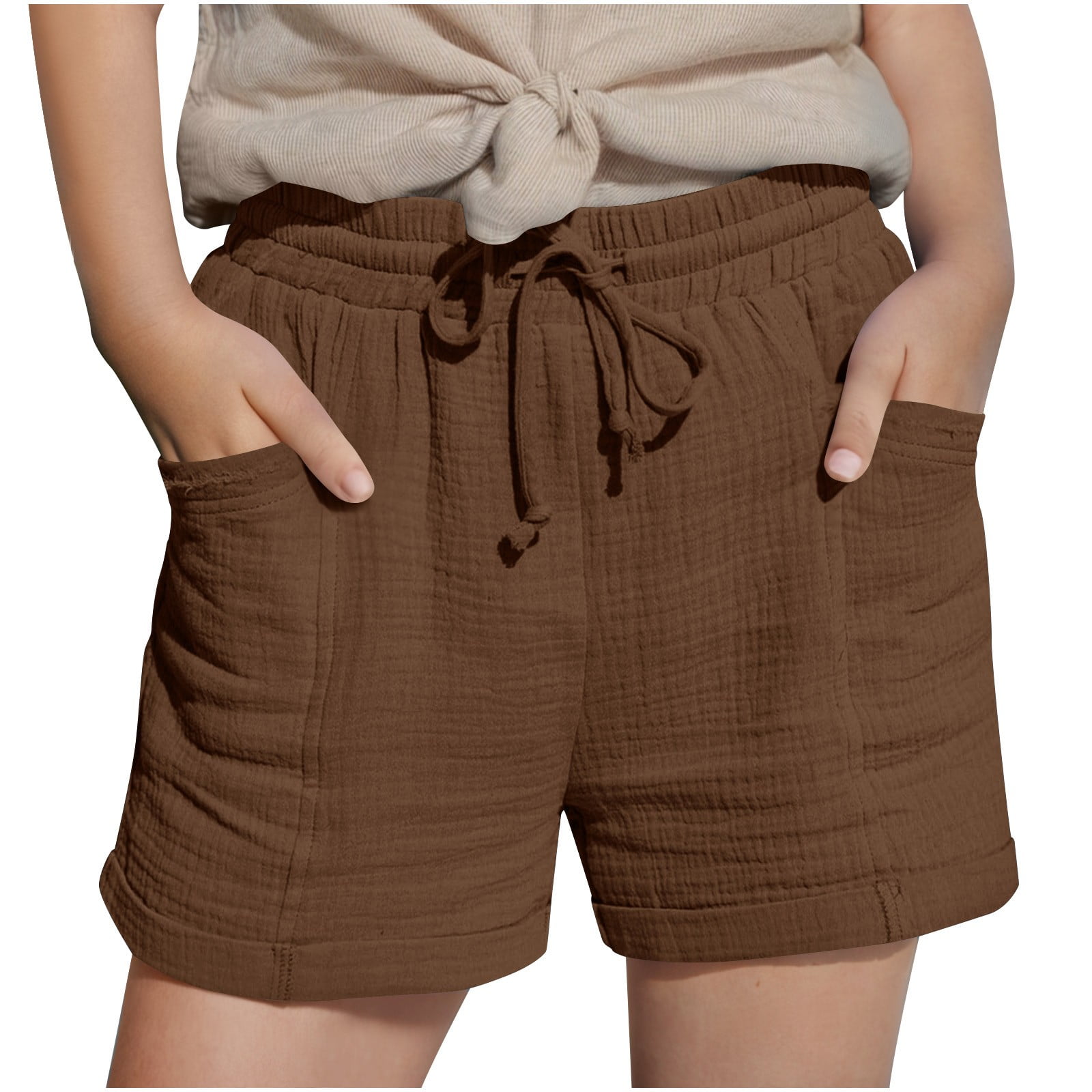 FNFYFH Color Block Girls Teaching Shorts - Walmart.com