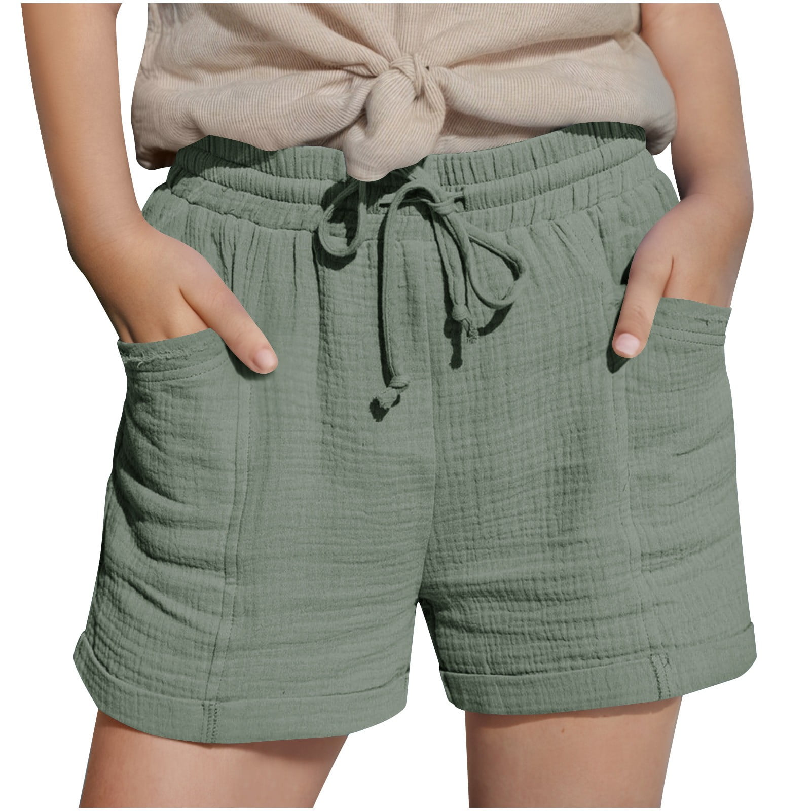 FNFYFH Color Block Girls Teaching Shorts - Walmart.com