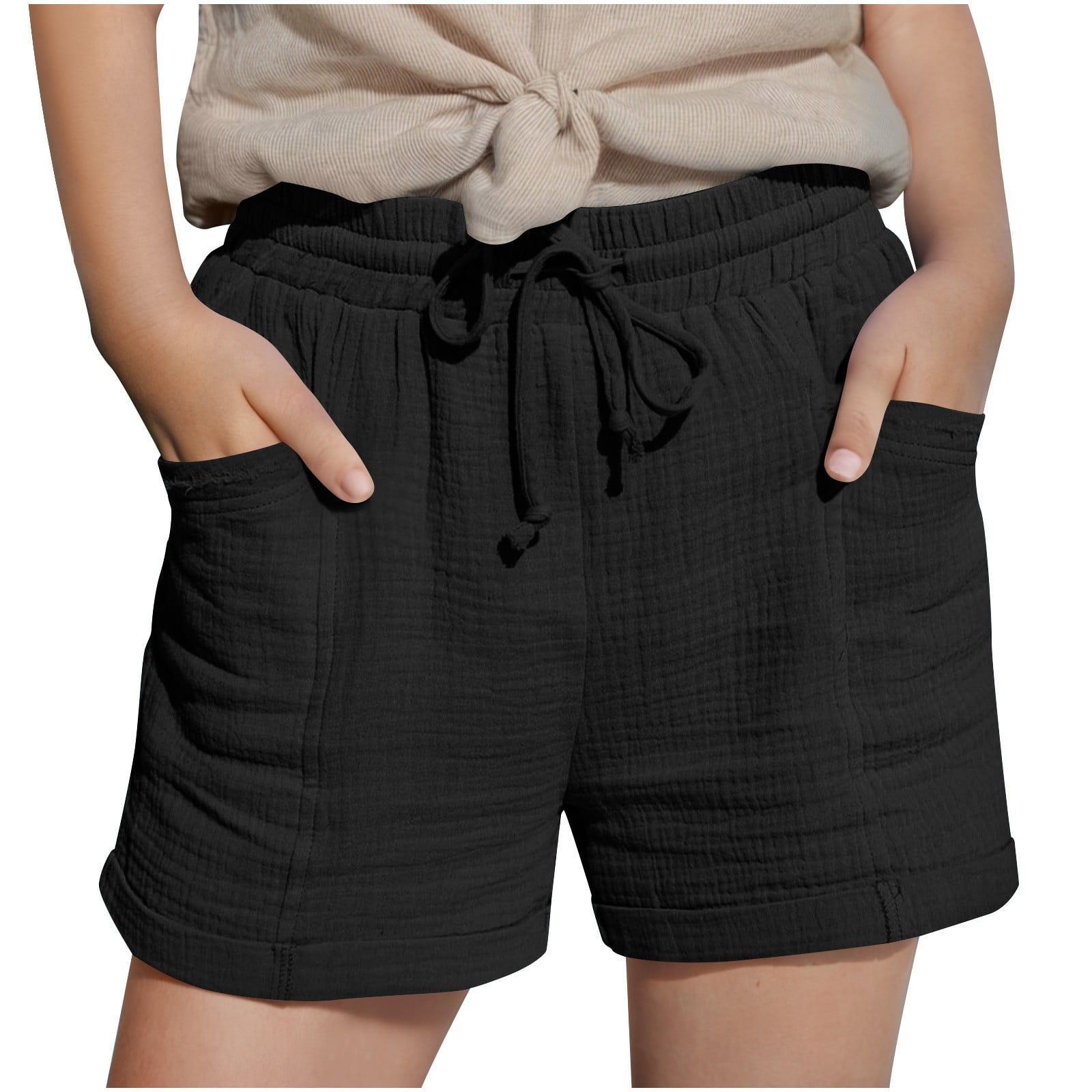 FNFYFH Color Block Girls Teaching Shorts - Walmart.com