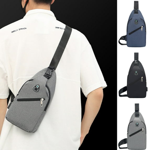 FNFYFH Crossbody Sling Backpack Men Sling Bag Travel Hiking Chest Bag ...
