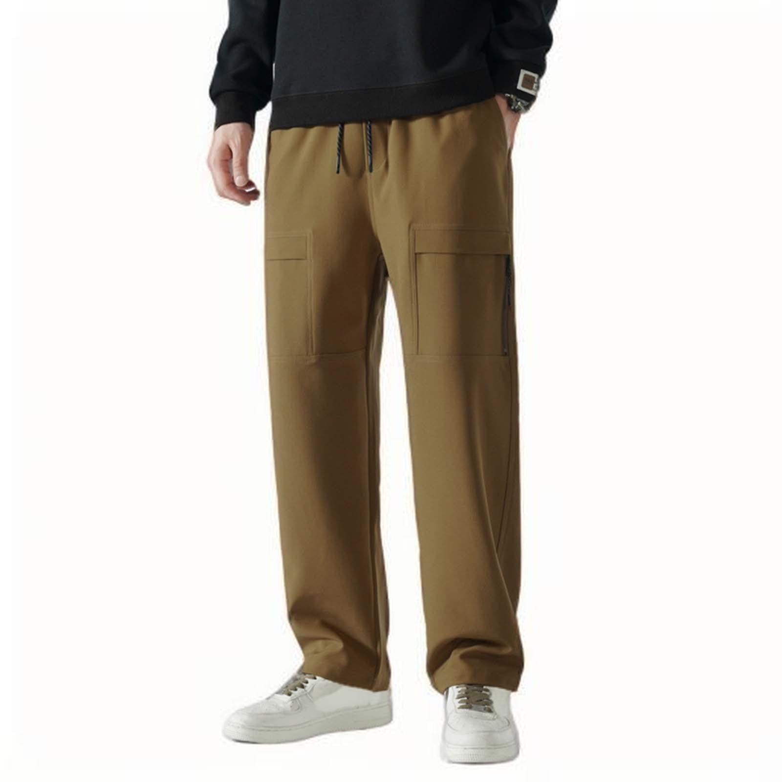 FNFYFH Men's Big and Tall Outdoor Cargo Hiking Pants Water Repellent ...