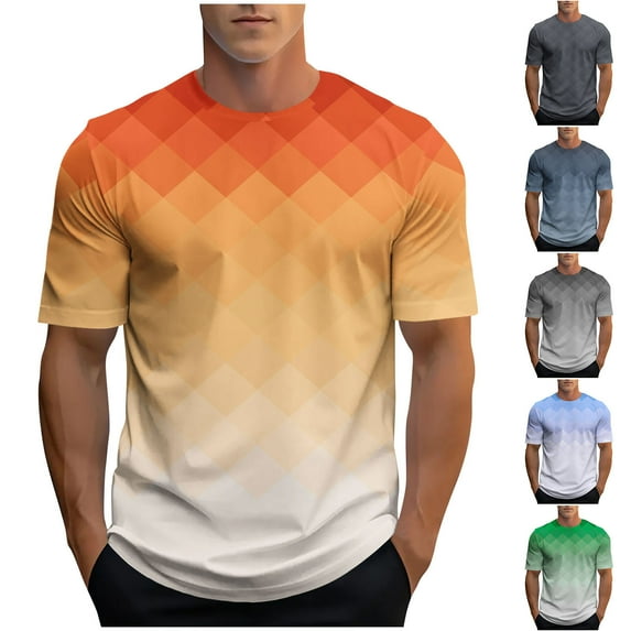 FNFYFH Mens Short Sleeve Graphic T Shirts Moisture Wicking Athletic ...