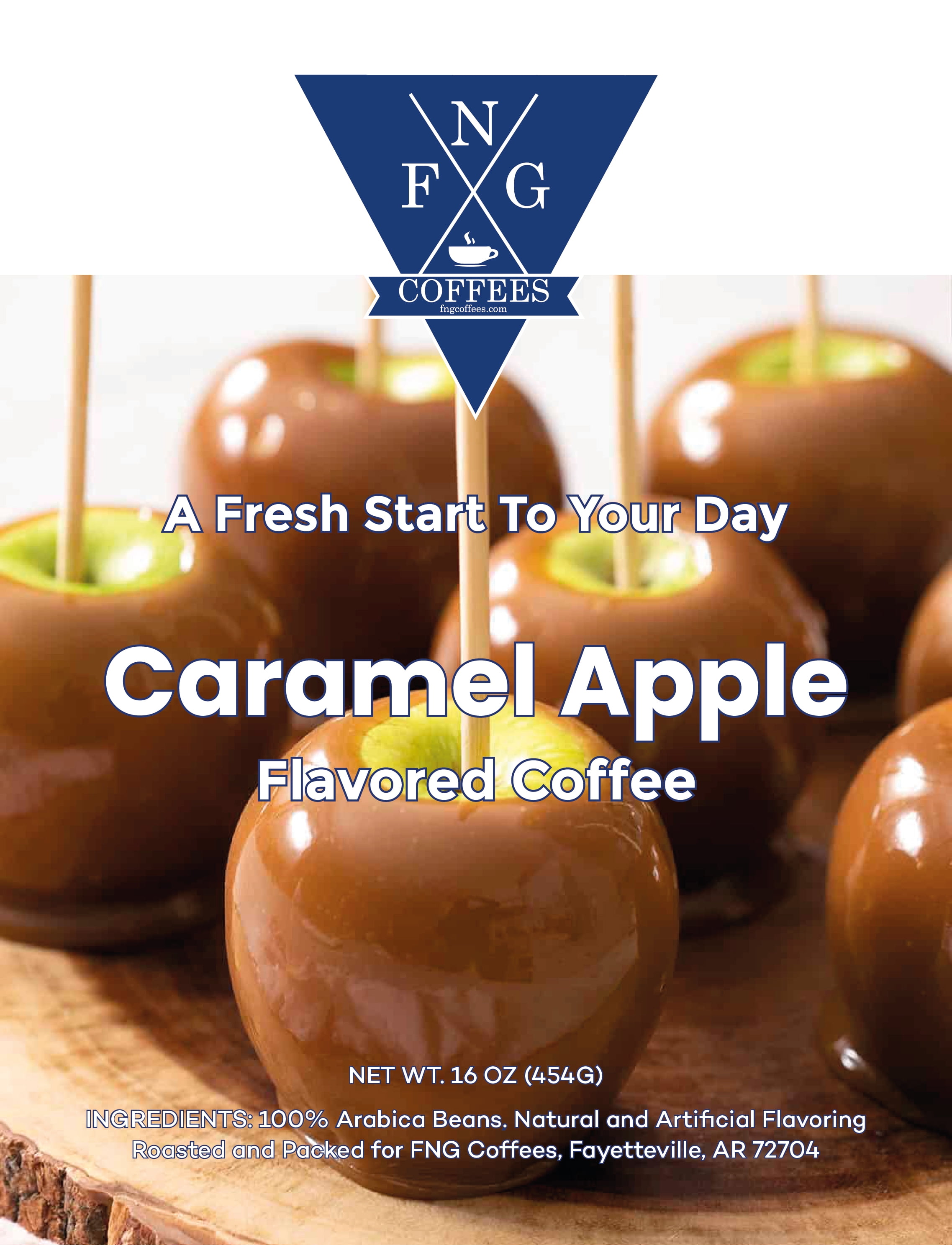 FNG Coffees- Caramel Apple Flavored Coffee- Ground - Walmart.com