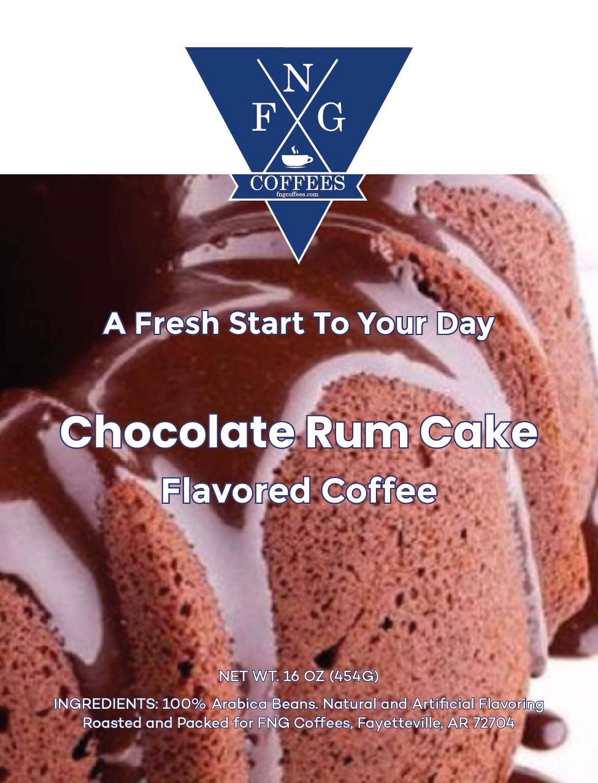 FNG Coffees- Chocolate Rum Cake Flavored Coffee- Ground - Walmart.com
