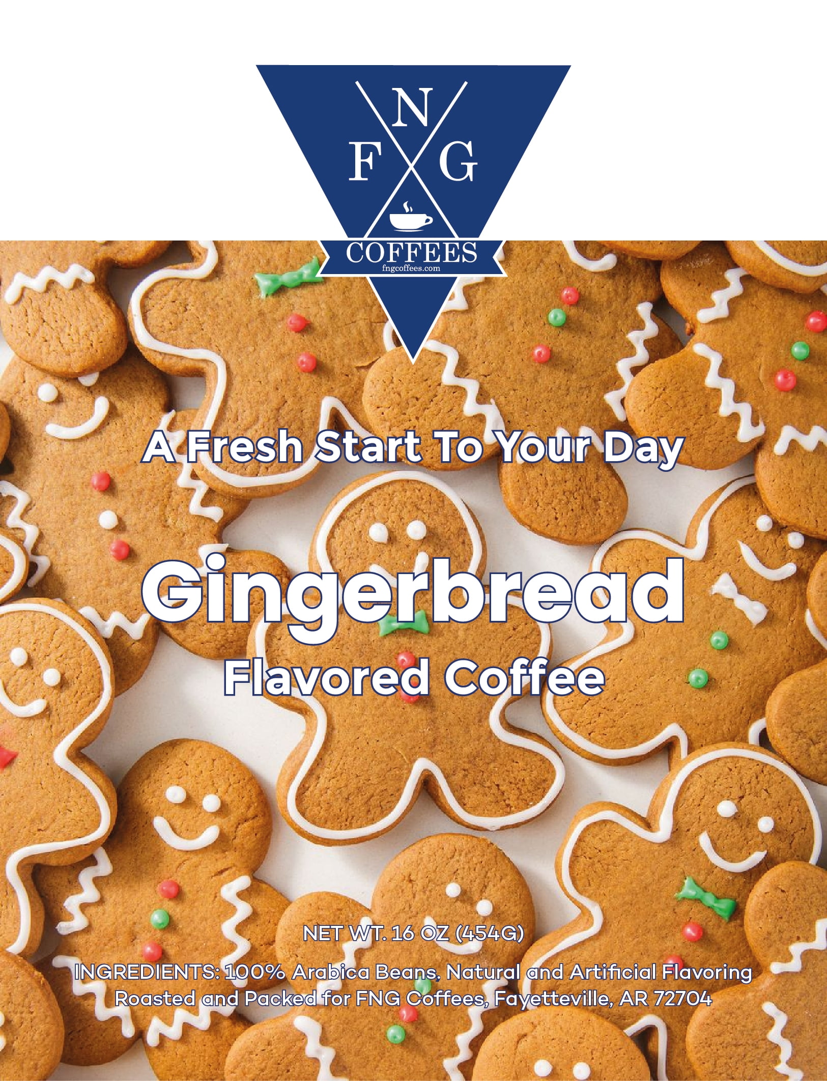 FNG Coffees- Gingerbread Flavored Coffee- Ground - Walmart.com