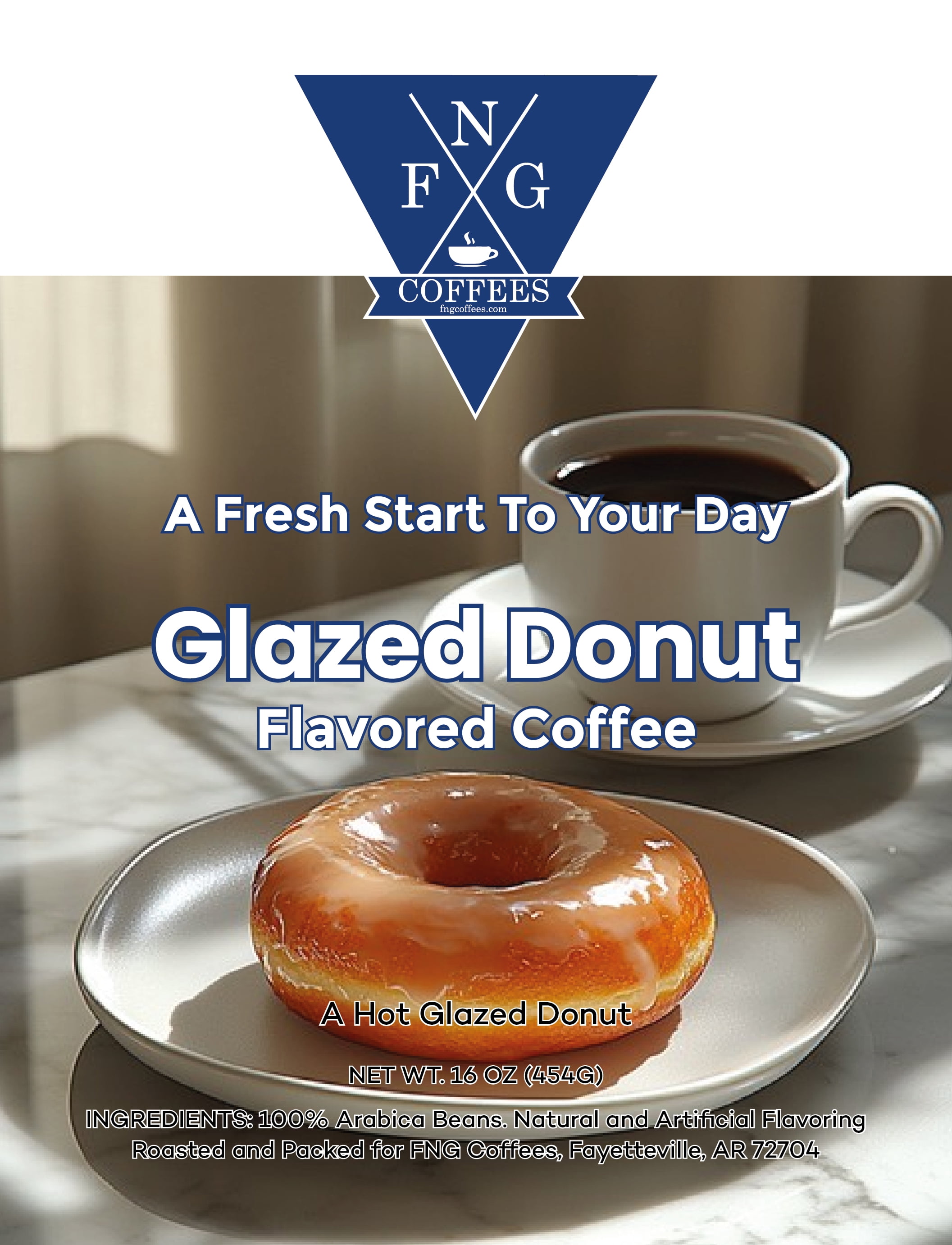 FNG Coffees- Glazed Donut Flavored- Ground Coffee - Walmart.com