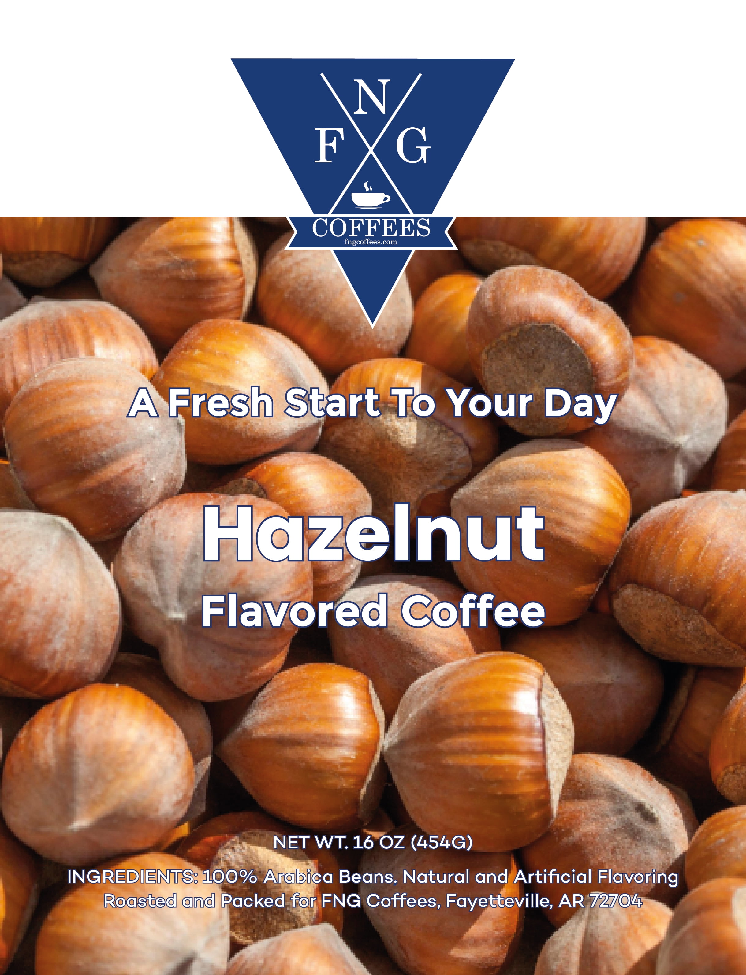 FNG Coffees- Hazelnut Flavored Coffee- Whole Bean - Walmart.com