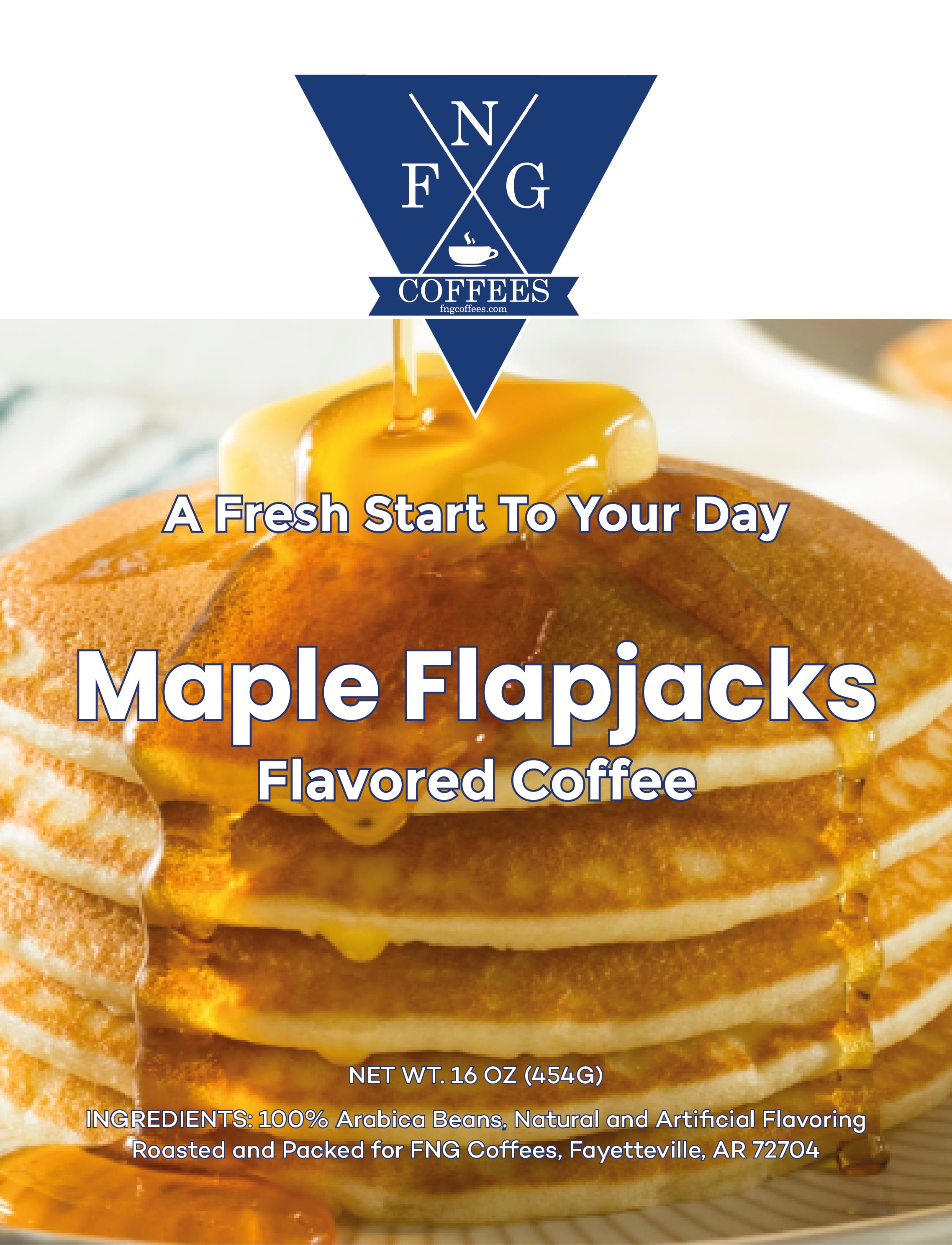 FNG Coffees- Maple Flapjacks Flavored Coffee- Whole Bean - Walmart.com