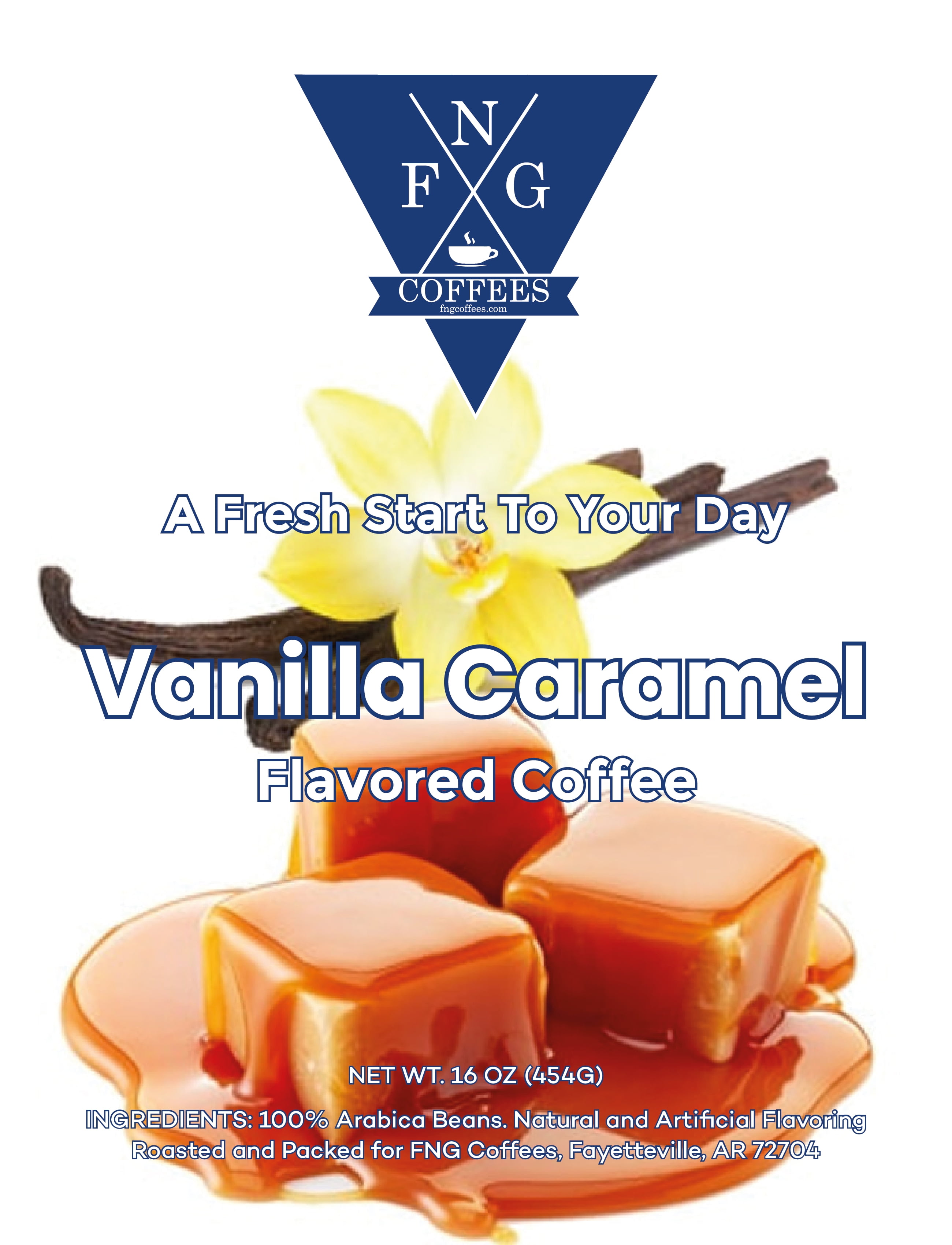 FNG Coffees- Vanilla Caramel Flavored Coffee- Whole Bean - Walmart.com