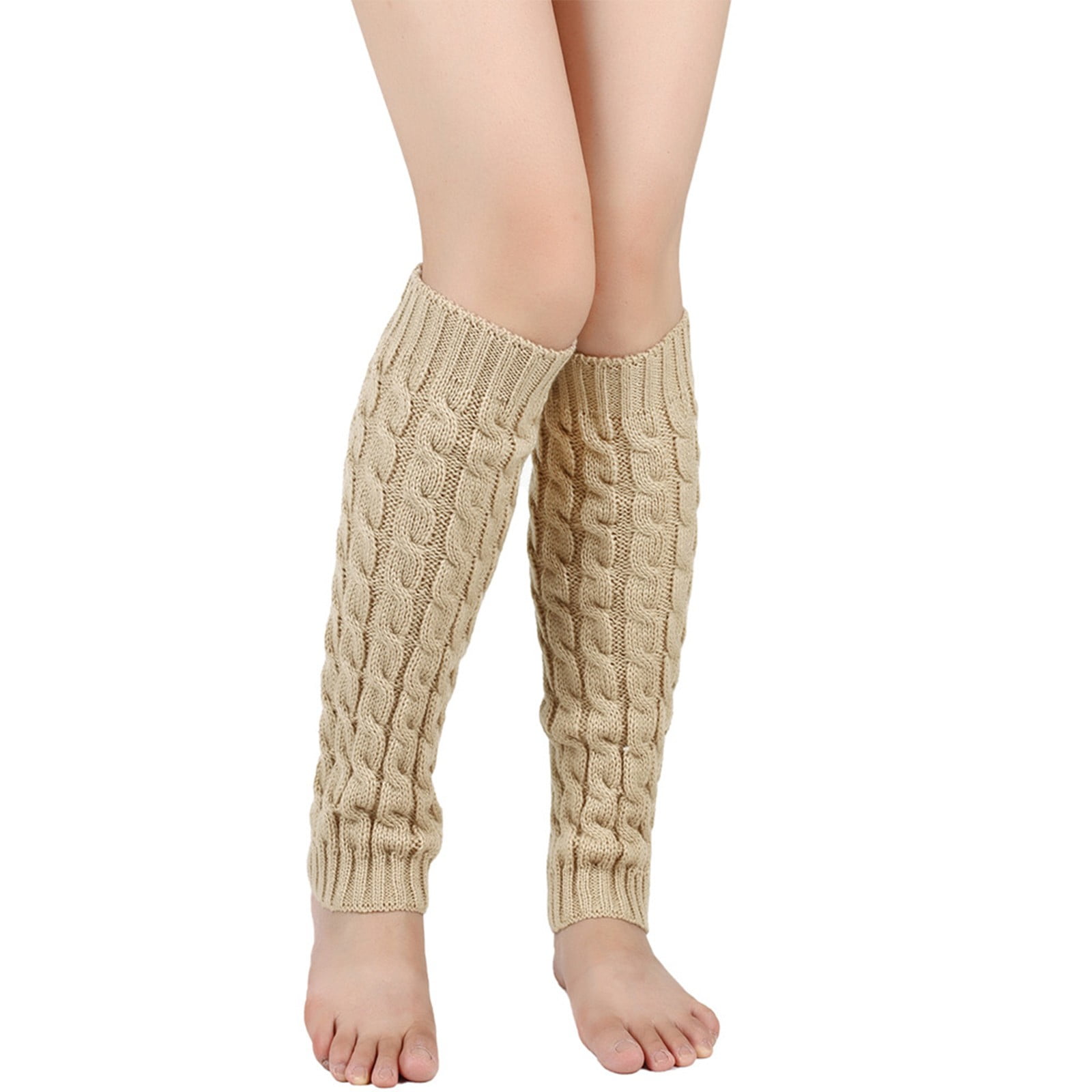 FNGZ 1 Pair of Leg Sleeves, Gold Leg Warmer, Men'S Women'S Winter Plush ...