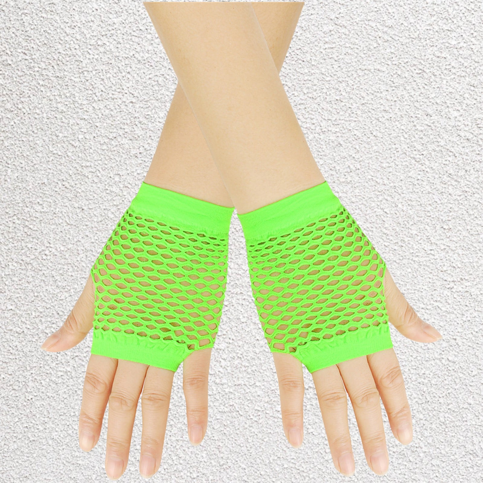 FNGZ 1 Pc Glove, Mint Green Gloves Mittens, Short Fishnet Gloves ...