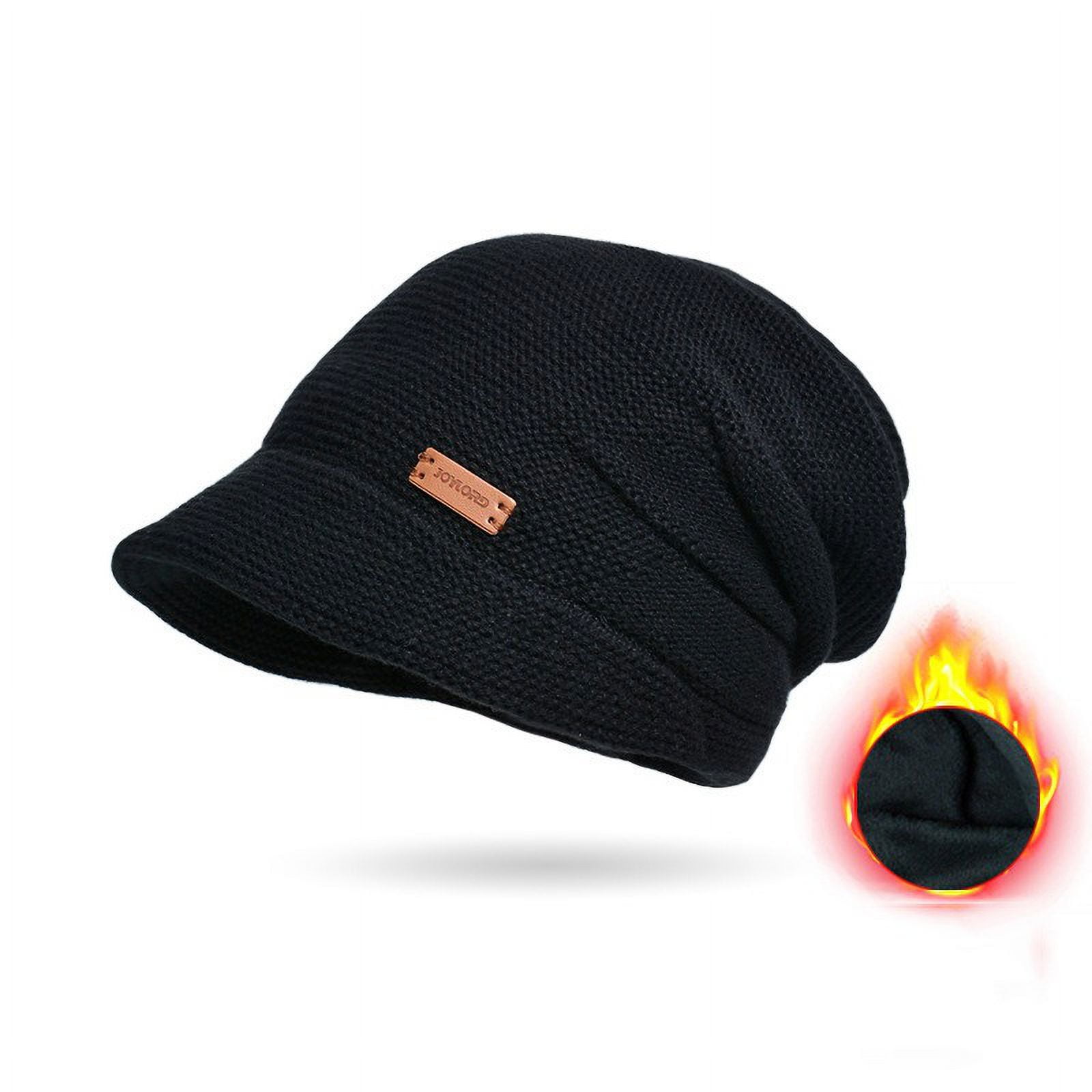 FNGZ 1 Pc Hat, Black Bomber Hats, Women's Autumn Winter Plush Pile Hats ...