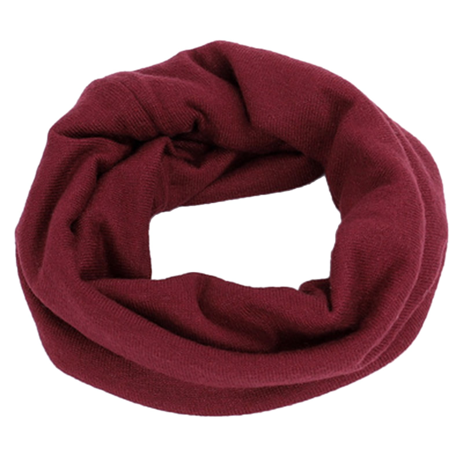 FNGZ 1Pc Scarf, Burgundy Neckerchief, Autumn And Winter Warm Scarf Pure ...