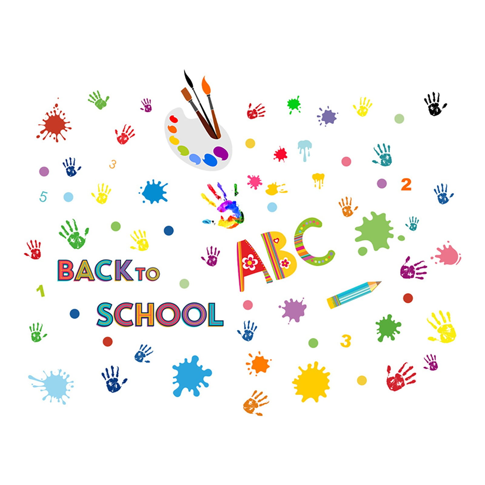 FNGZ 2024 Back to School Wall Stickers DIY Decorative Stickers, First ...