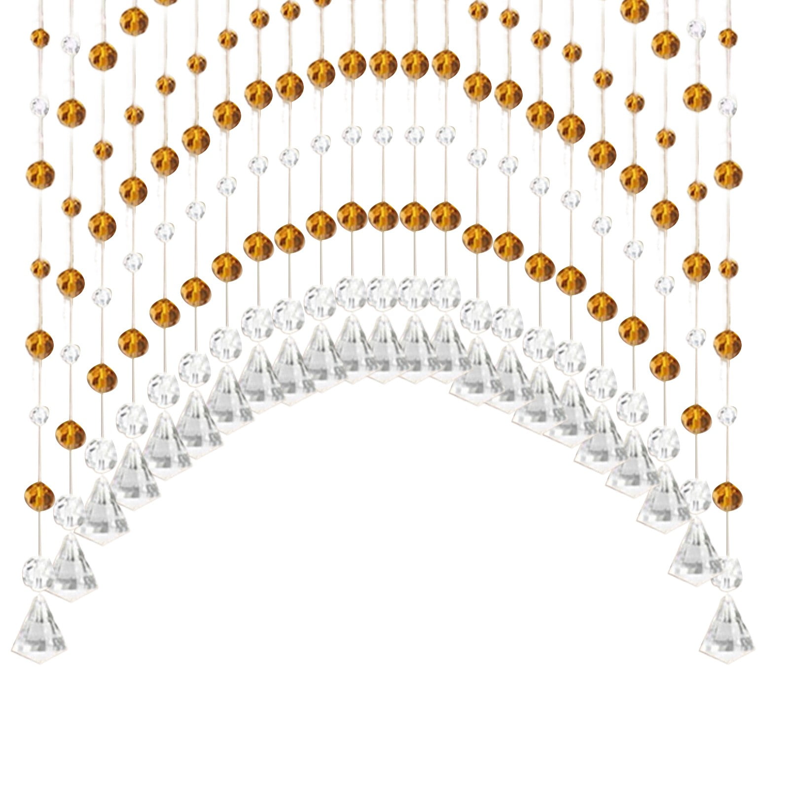 FNGZ Blackout Curtains,Living Room Curtains,Elegant Crystal Glass Bead ...