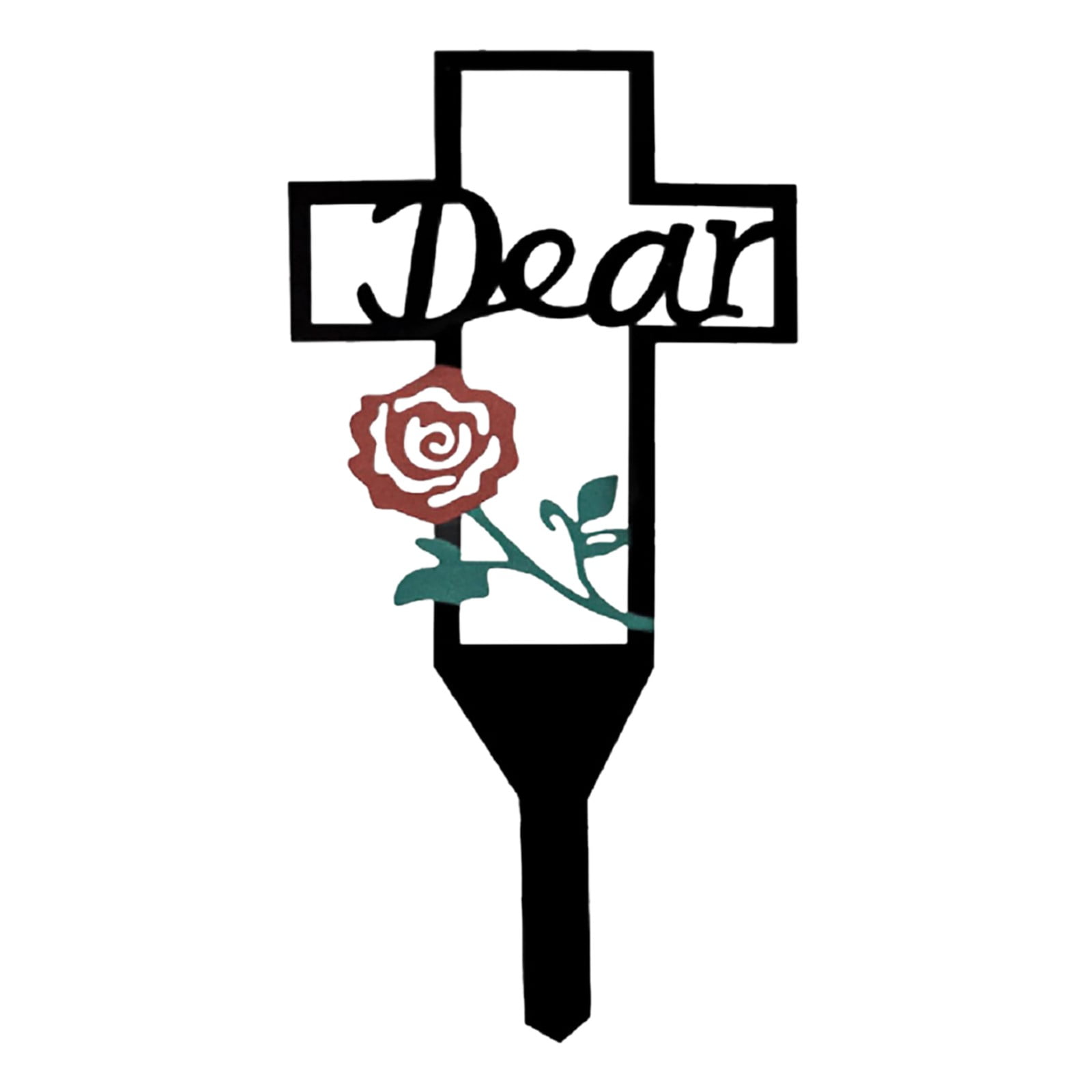 FNGZ Card Slot Clearance Cemetery Memorial Stake Metal Piles are ...