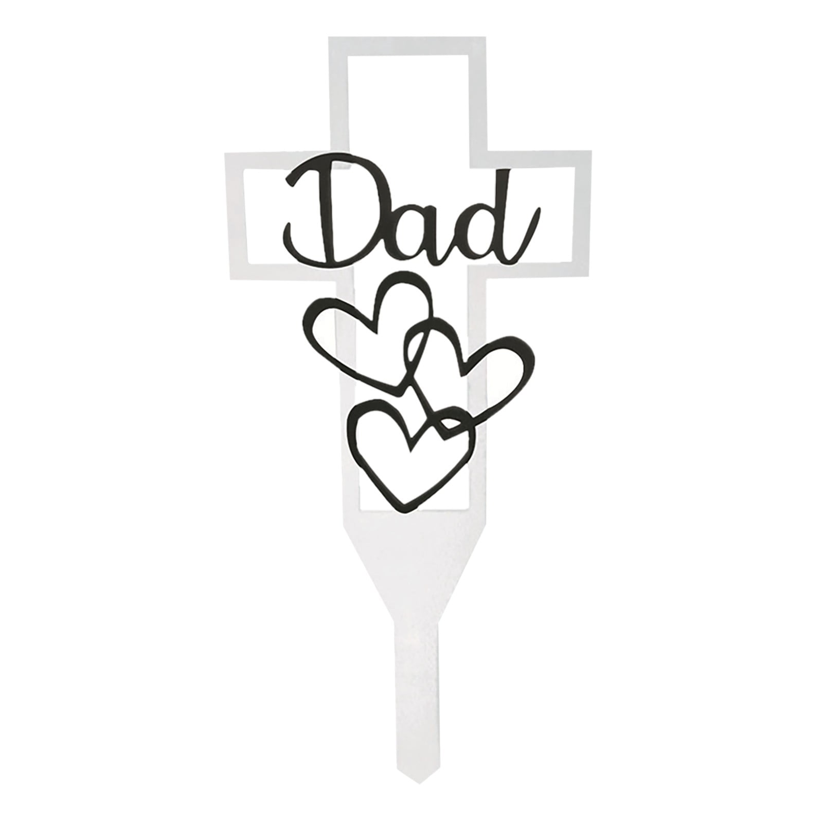 FNGZ Card Slot Clearance Cemetery Memorial Stake Metal Piles are ...