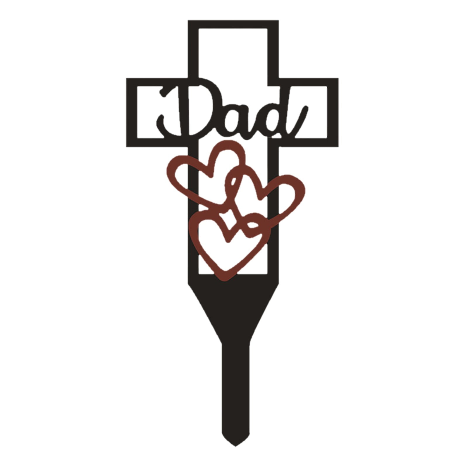 FNGZ Card Slot Clearance Cemetery Memorial Stake Metal Piles are ...