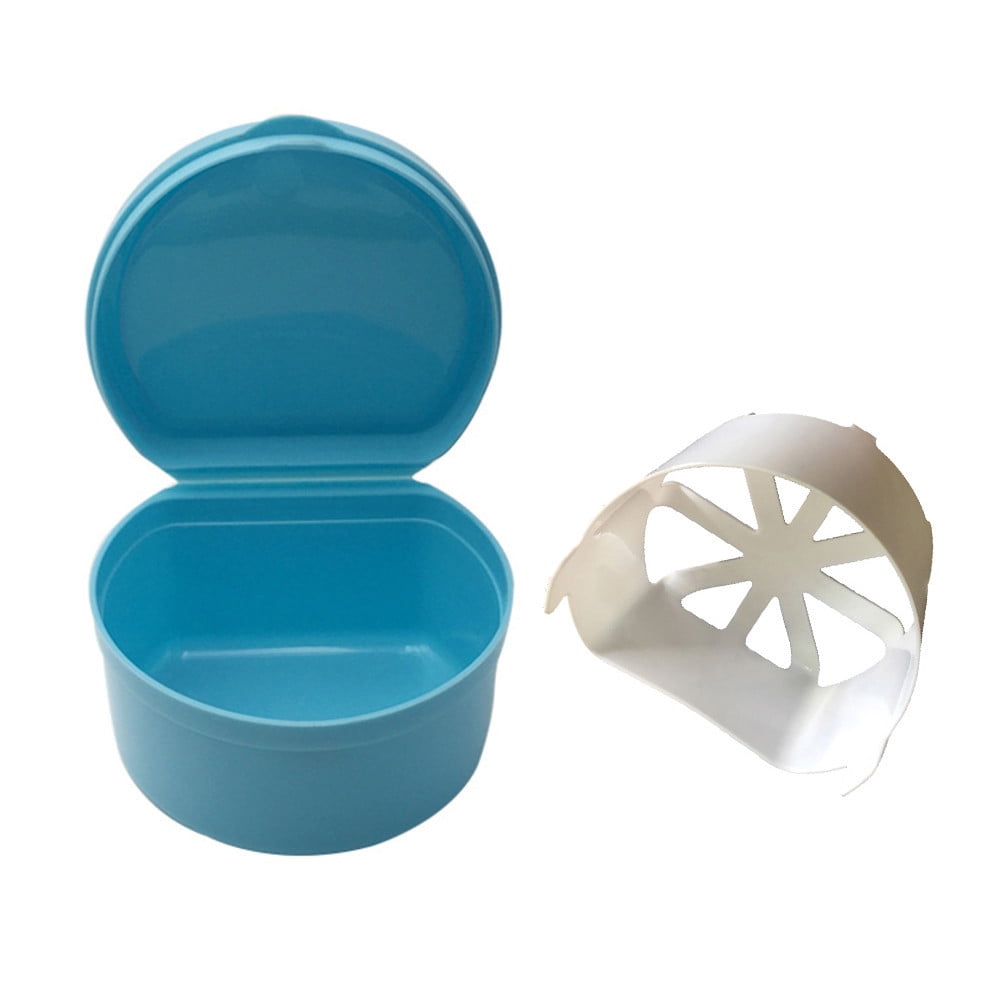 FNGZ Denture Clearance Denture Bath Box Case Dental False Teeth Storage ...