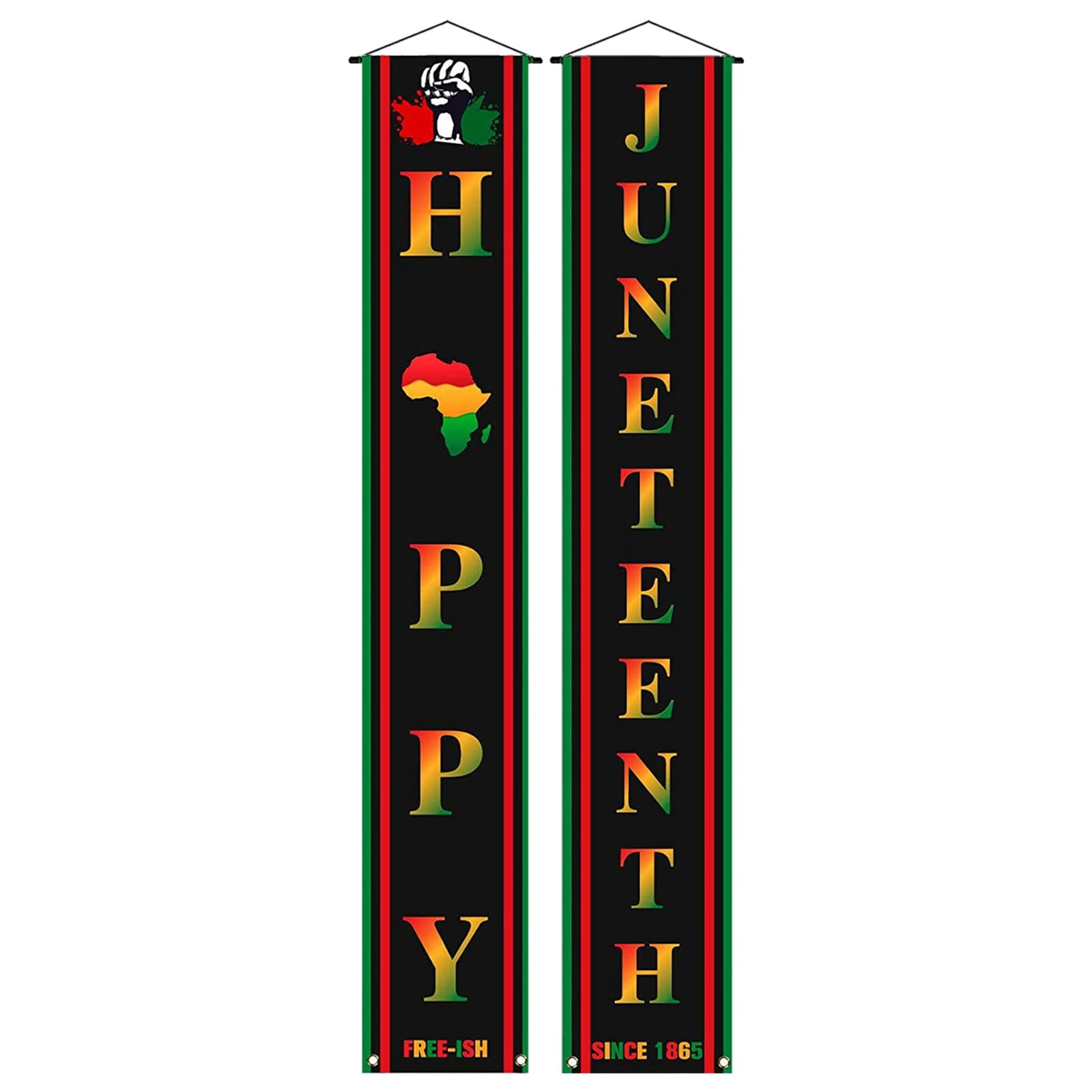 FNGZ Flags Banners Accessories Clearance Happy Juneenth Junes Black ...