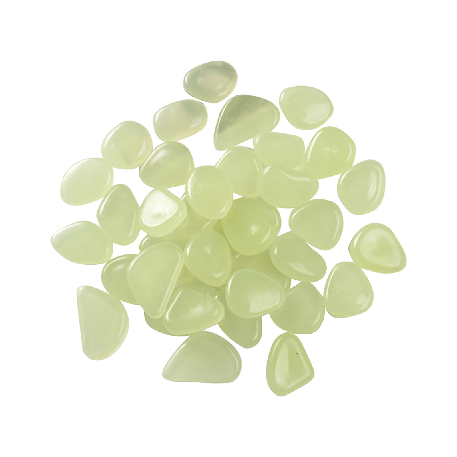FNGZ Glowing Stones Luminous Stone 25 Pcs Glow in the Dark Garden Rocks ...