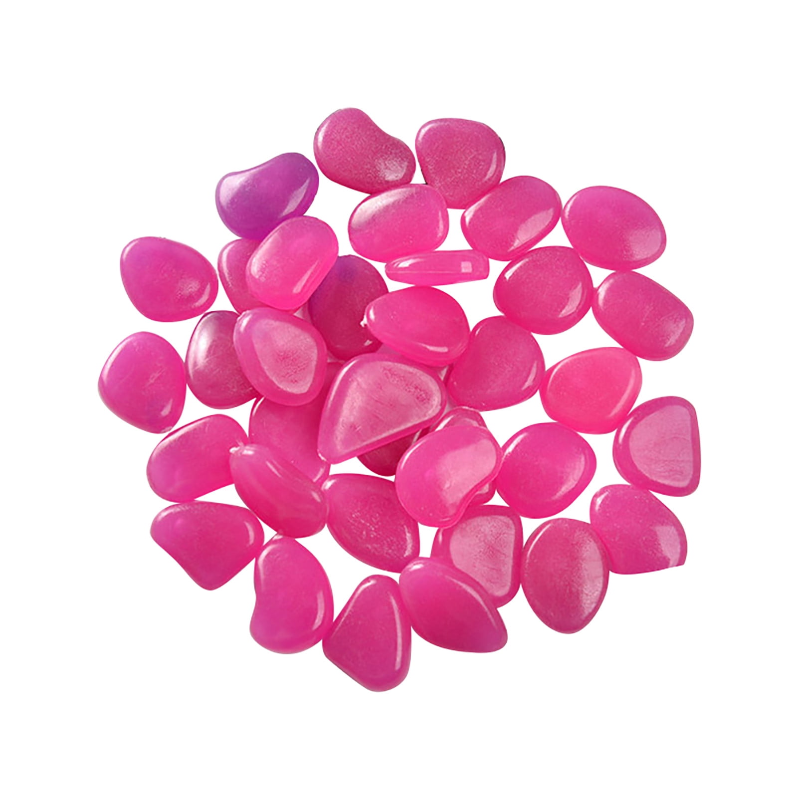 FNGZ Glowing Stones Luminous Stone 25 Pcs Glow in the Dark Garden Rocks ...